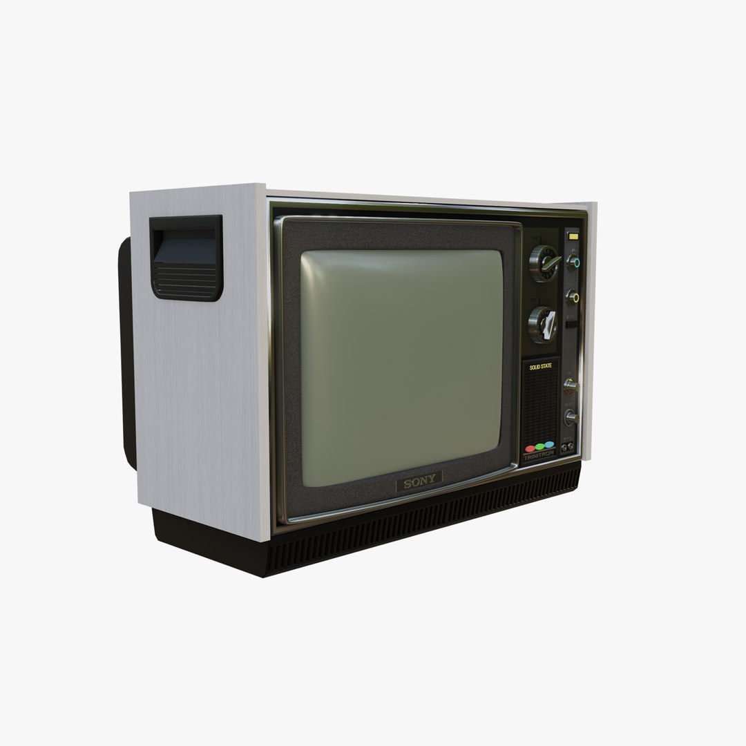 3D 1973 Sony Trinitron 12 Inch TV - TurboSquid 1820637