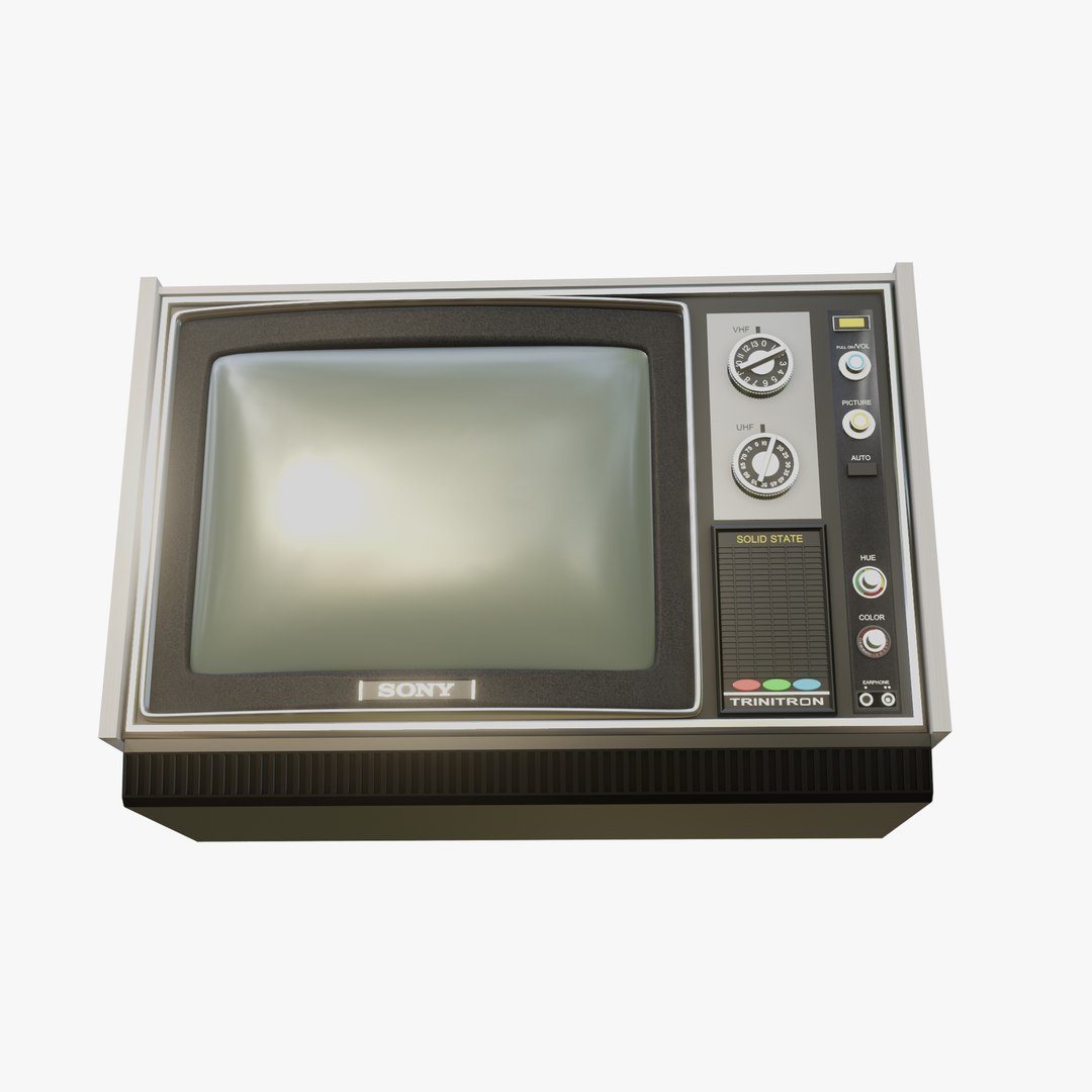 3D 1973 Sony Trinitron 12 Inch TV - TurboSquid 1820637