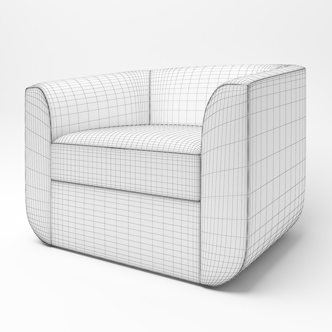 3D Model ARIA LEATHER SWIVEL CHAIR - TurboSquid 2238247