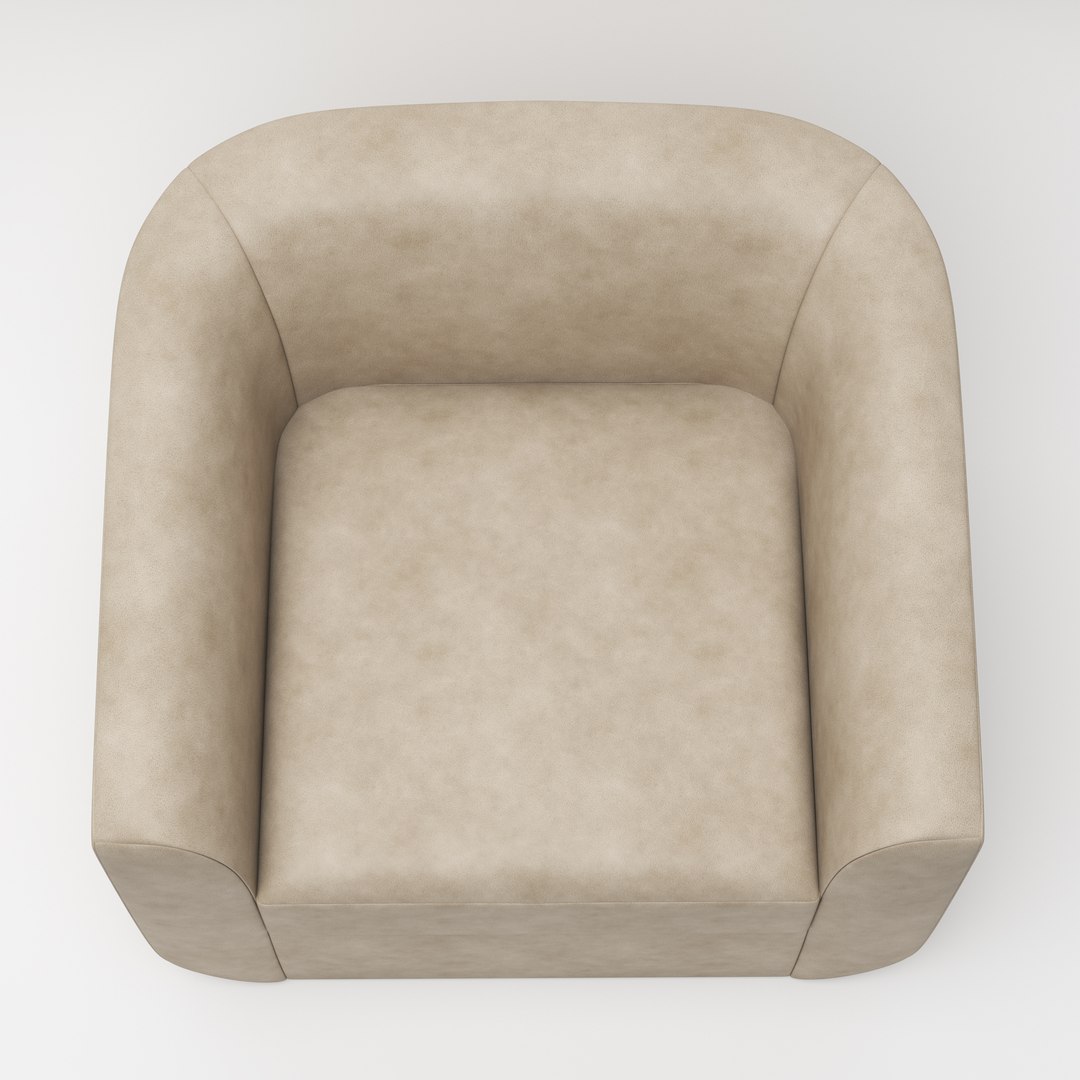 3D Model ARIA LEATHER SWIVEL CHAIR - TurboSquid 2238247