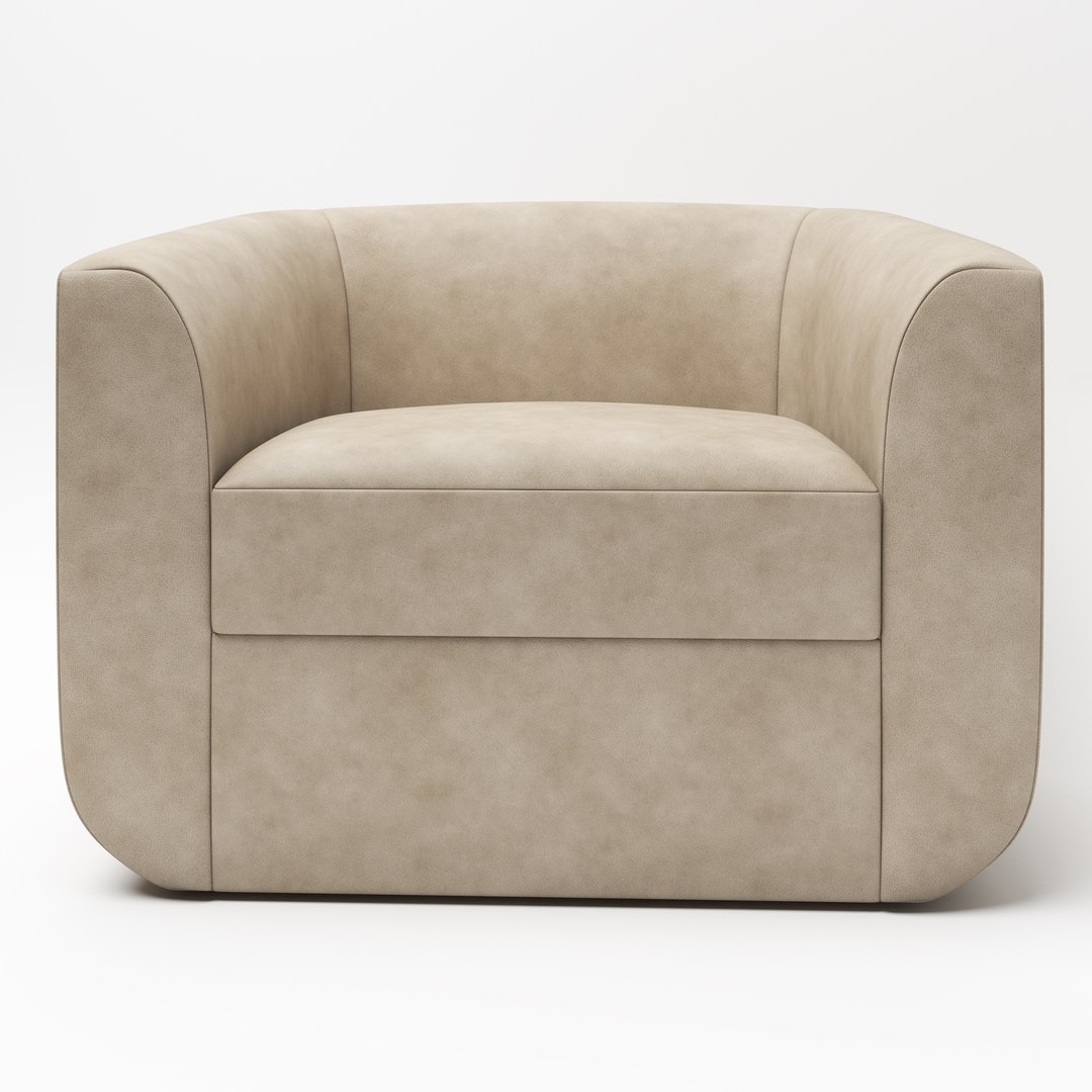 3D Model ARIA LEATHER SWIVEL CHAIR - TurboSquid 2238247