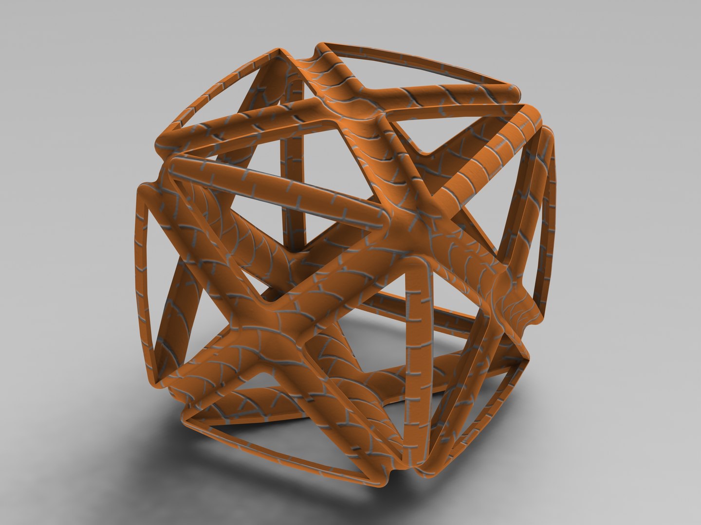 Wireframe Shape Geometric X Cube 3D model - TurboSquid 2172595