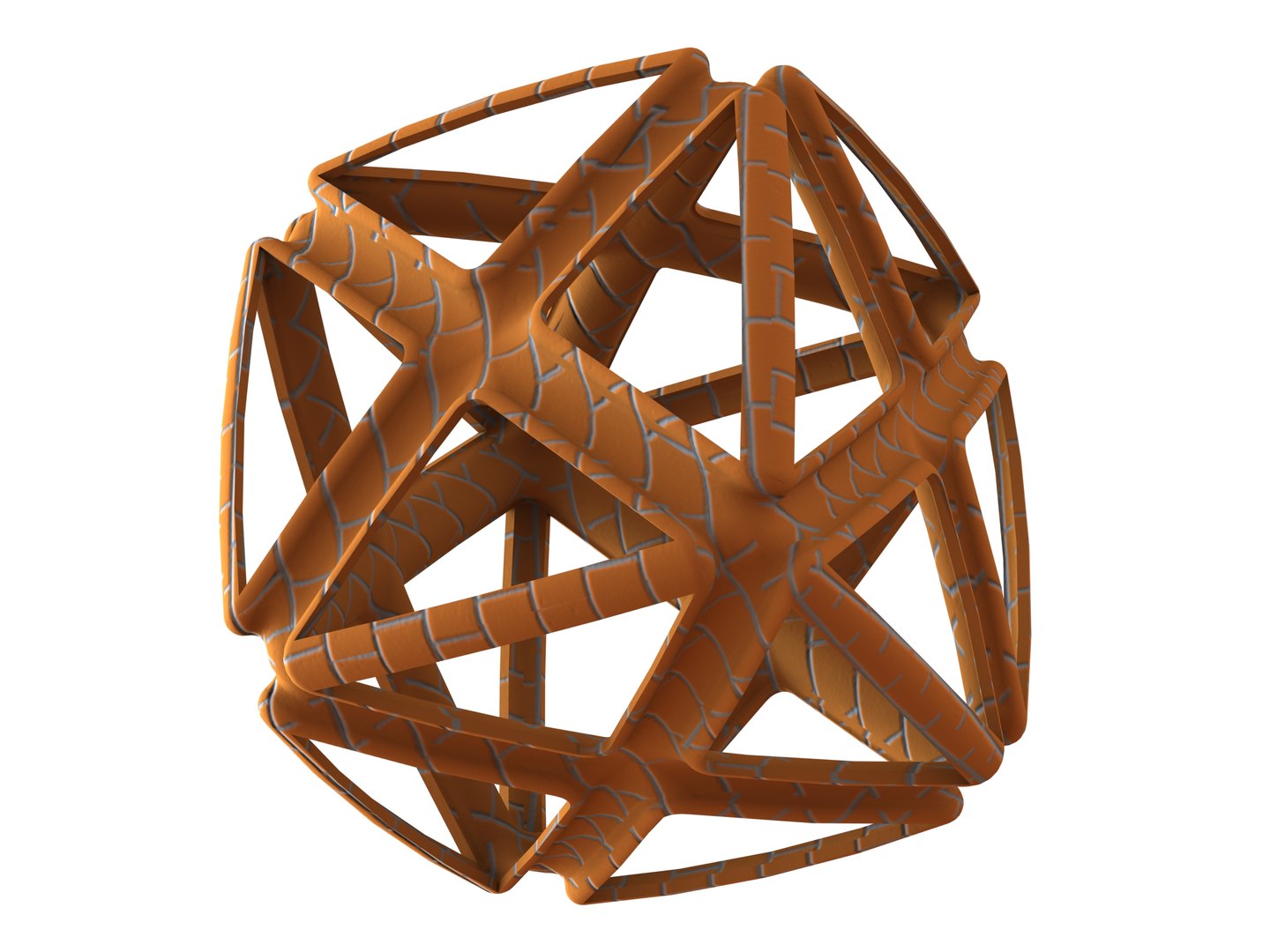 Wireframe Shape Geometric X Cube 3D model - TurboSquid 2172595