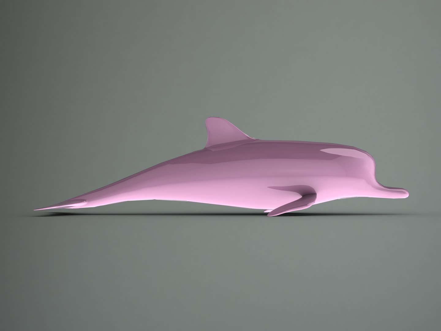 3D 3D Art Surface Pink Dolphin - TurboSquid 2162740