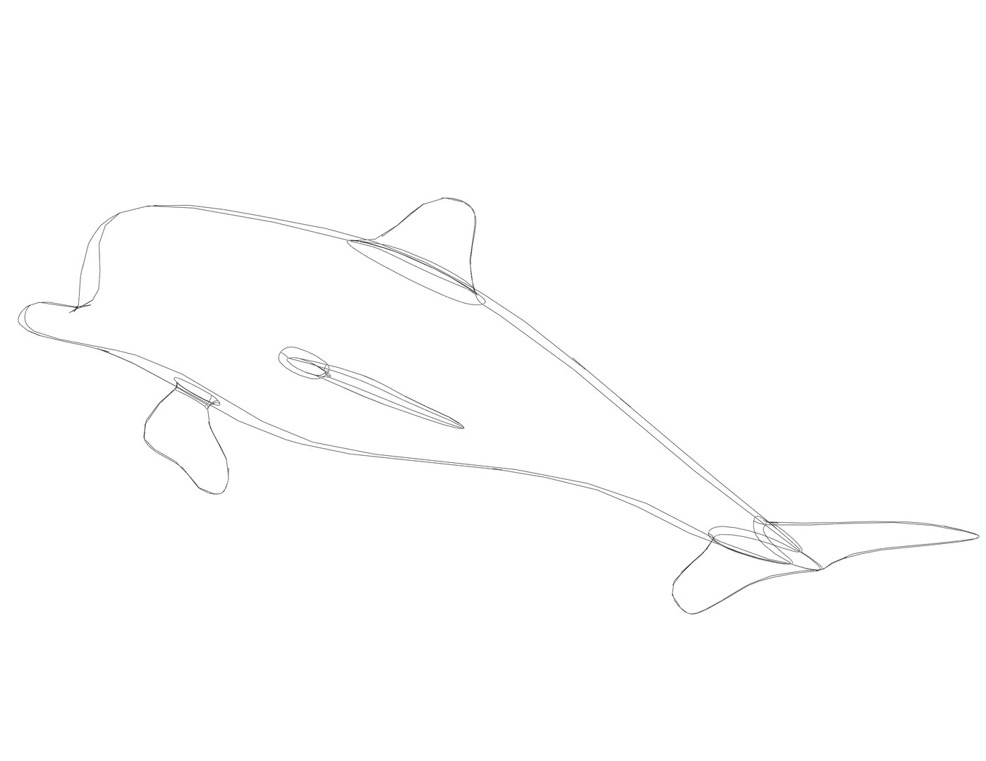 3D 3D Art Surface Pink Dolphin - TurboSquid 2162740