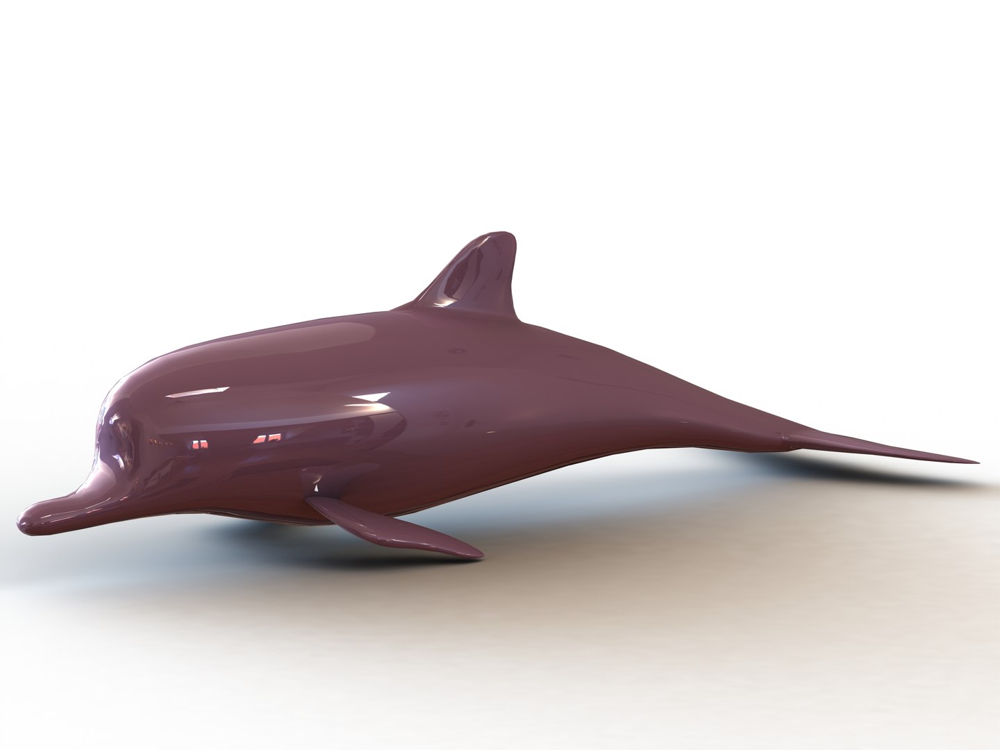 3D 3D Art Surface Pink Dolphin - TurboSquid 2162740