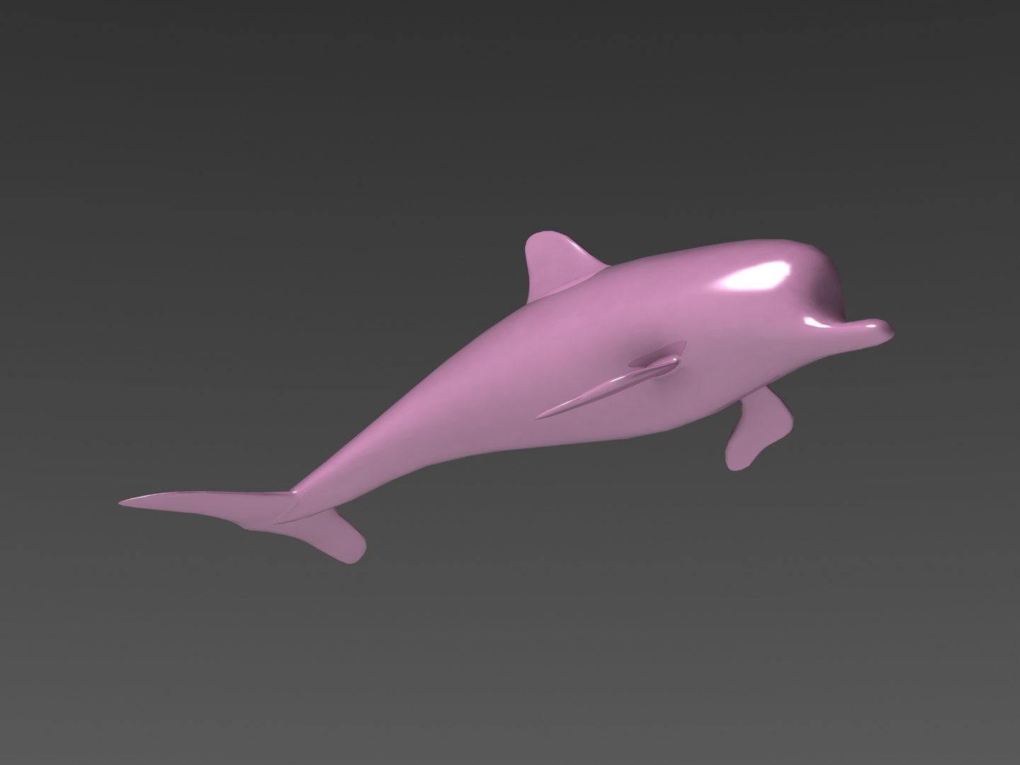 3D 3D Art Surface Pink Dolphin - TurboSquid 2162740