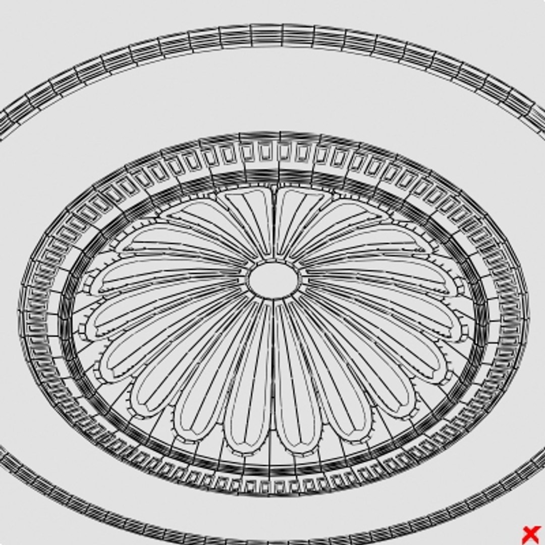 Ceiling Medallion Dxf