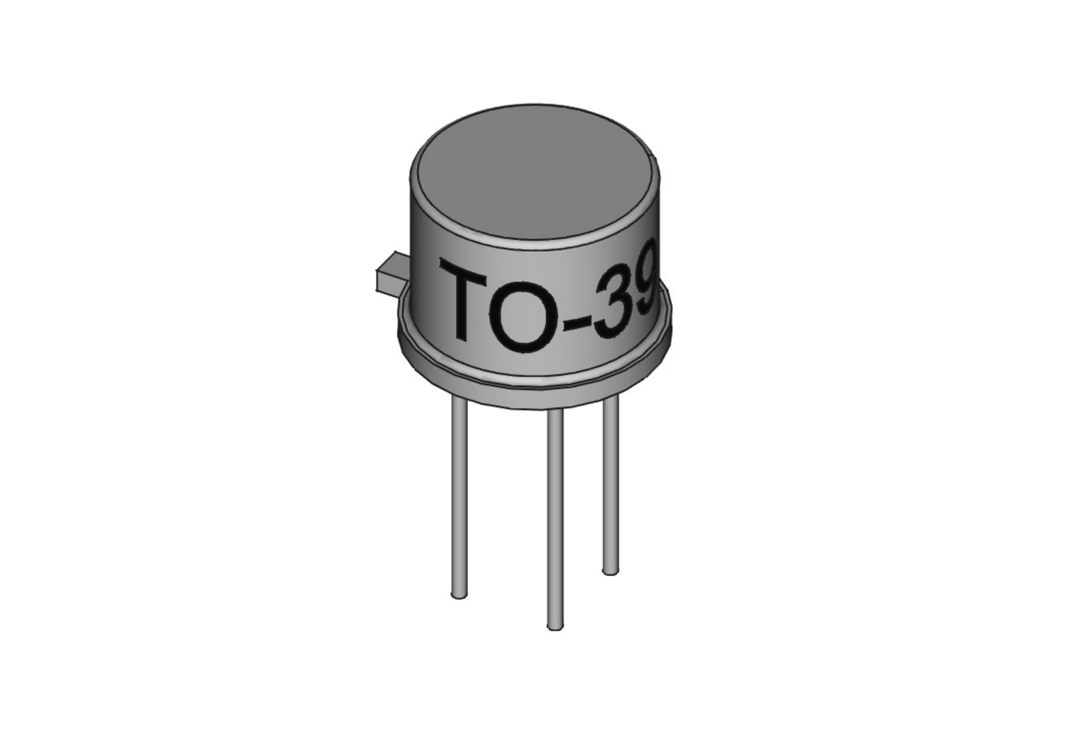 3D Model TO39 Transistor Case - TurboSquid 1999110