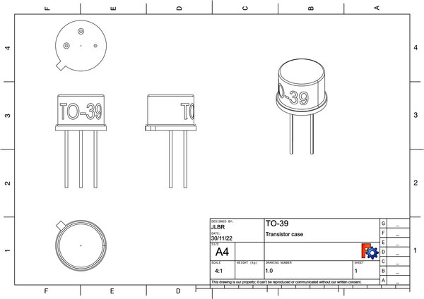 modelo 3d Caja de transistores TO39 - TurboSquid 1999110