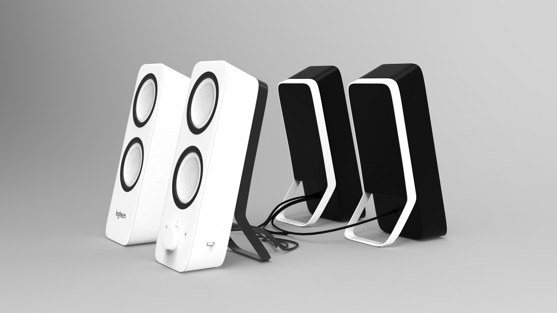 Logitech Z200 2.0 Speaker 3D - TurboSquid 1719409