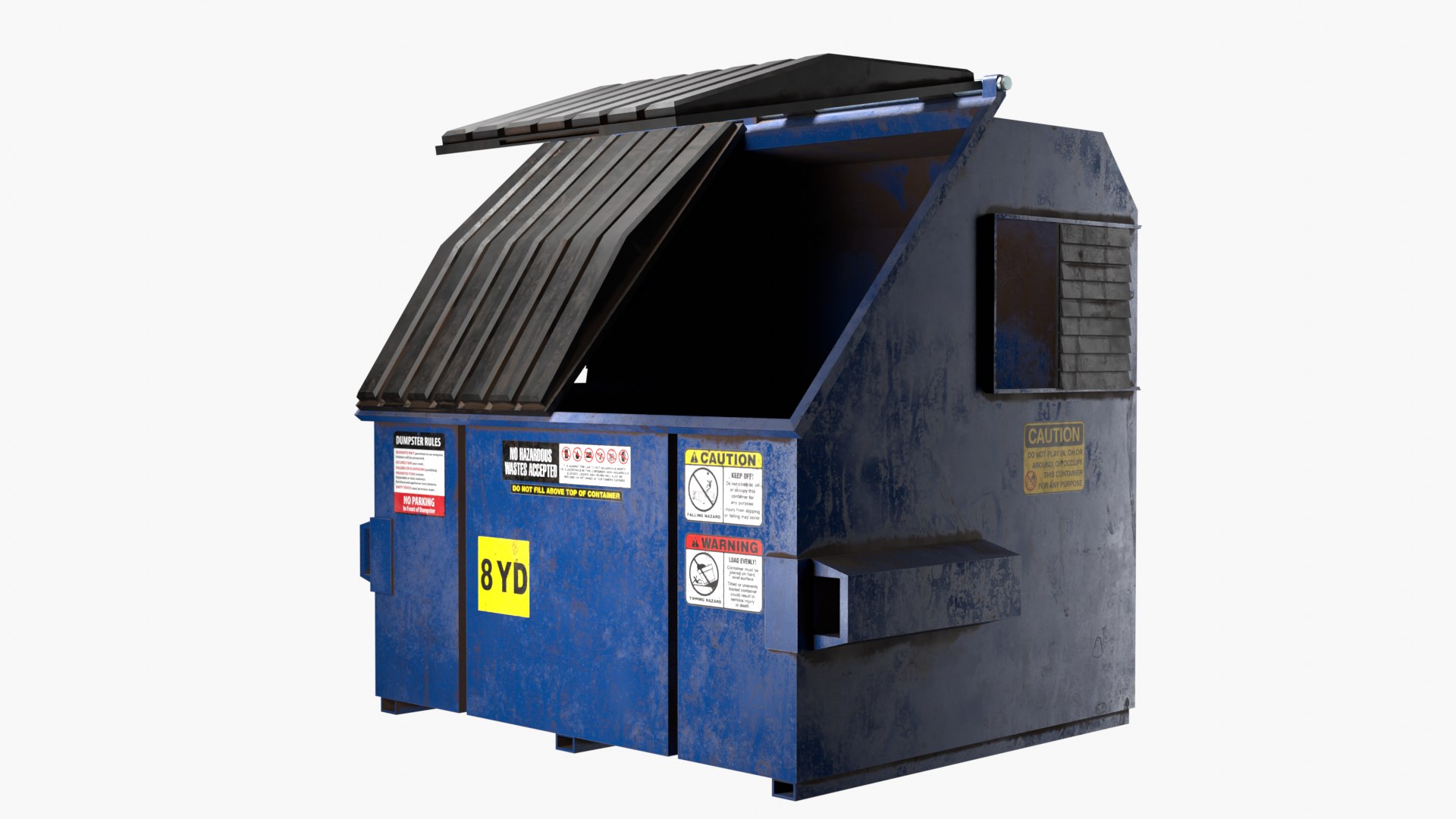 Blue Dumpsters Collection 3D Model - TurboSquid 2172130