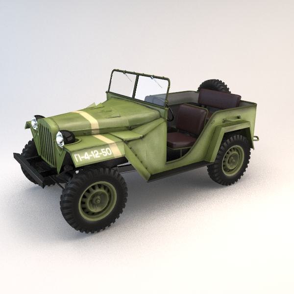 3d russian gaz 67 model