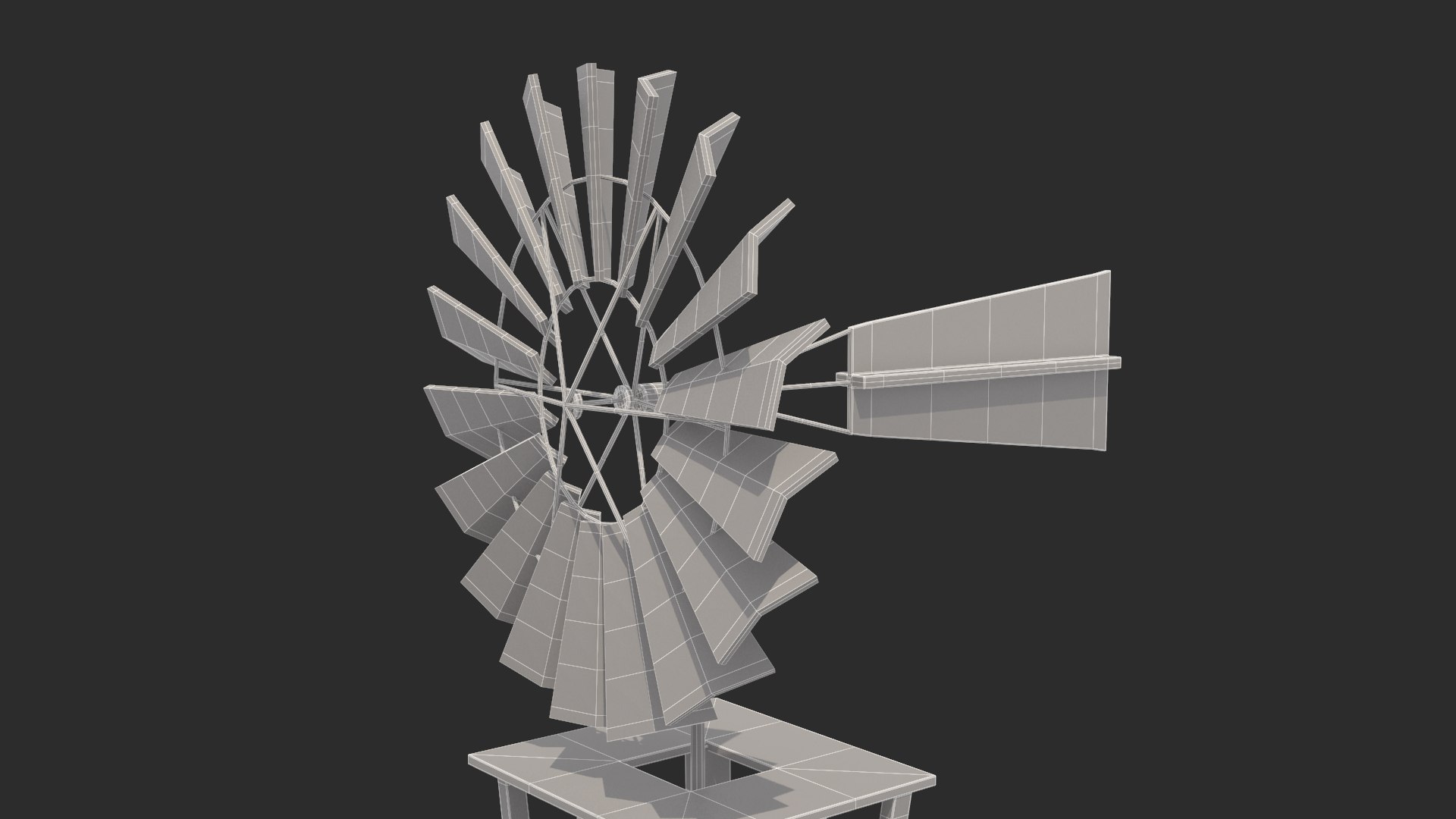 Wild West Wind Mill And Water Tank 3D - TurboSquid 2098410