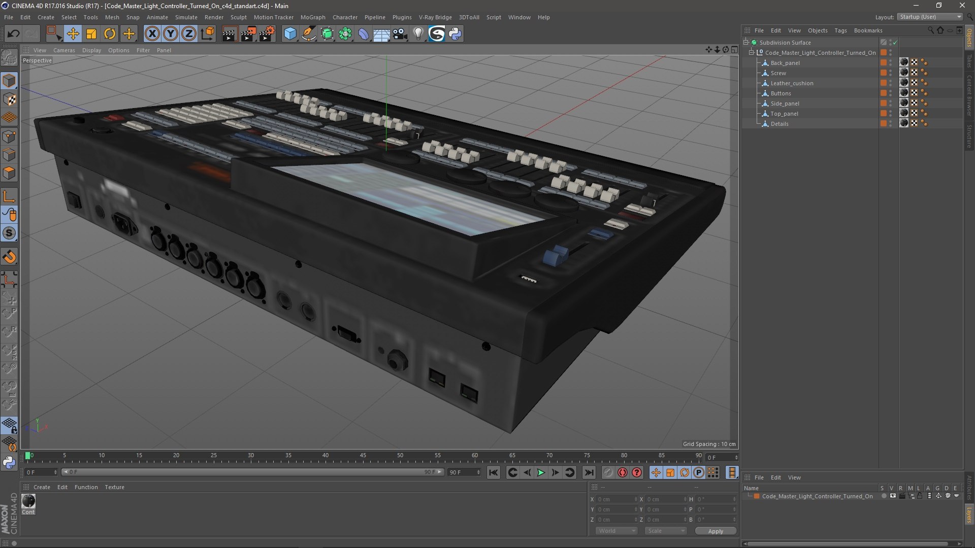 3D Code Master Light Controller Turned On Model - TurboSquid 2203315