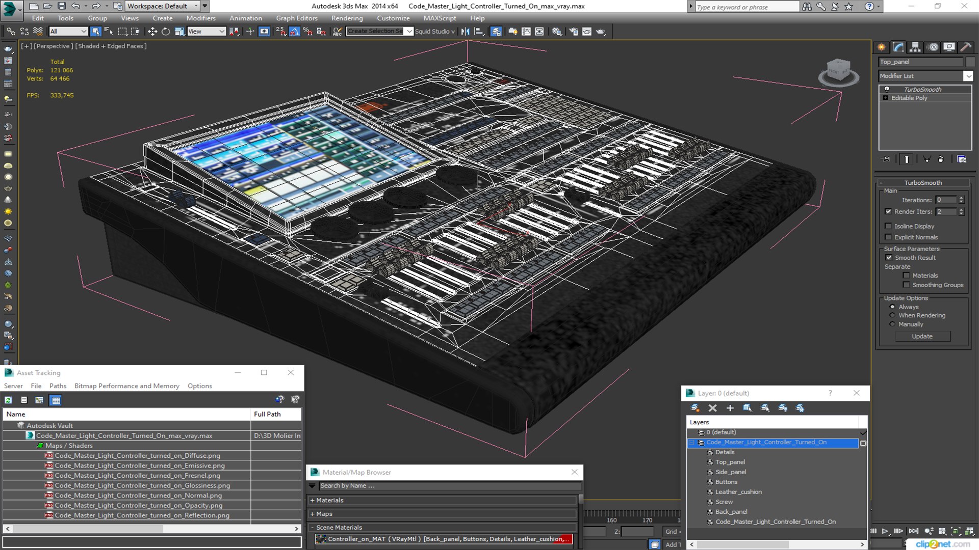 3D Code Master Light Controller Turned On Model - TurboSquid 2203315