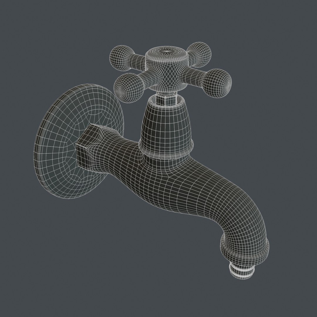 3d Antique Water Tap