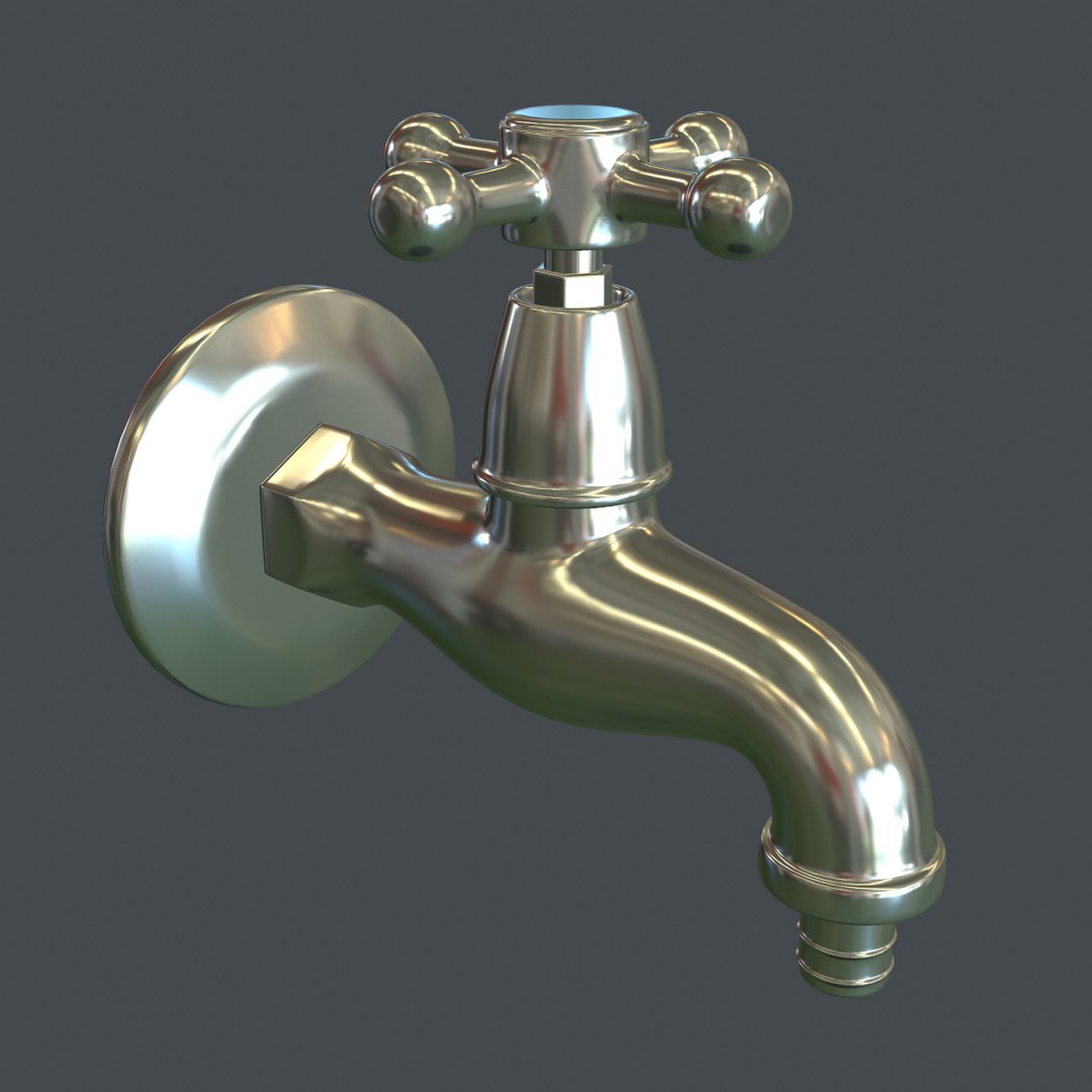 3d Antique Water Tap