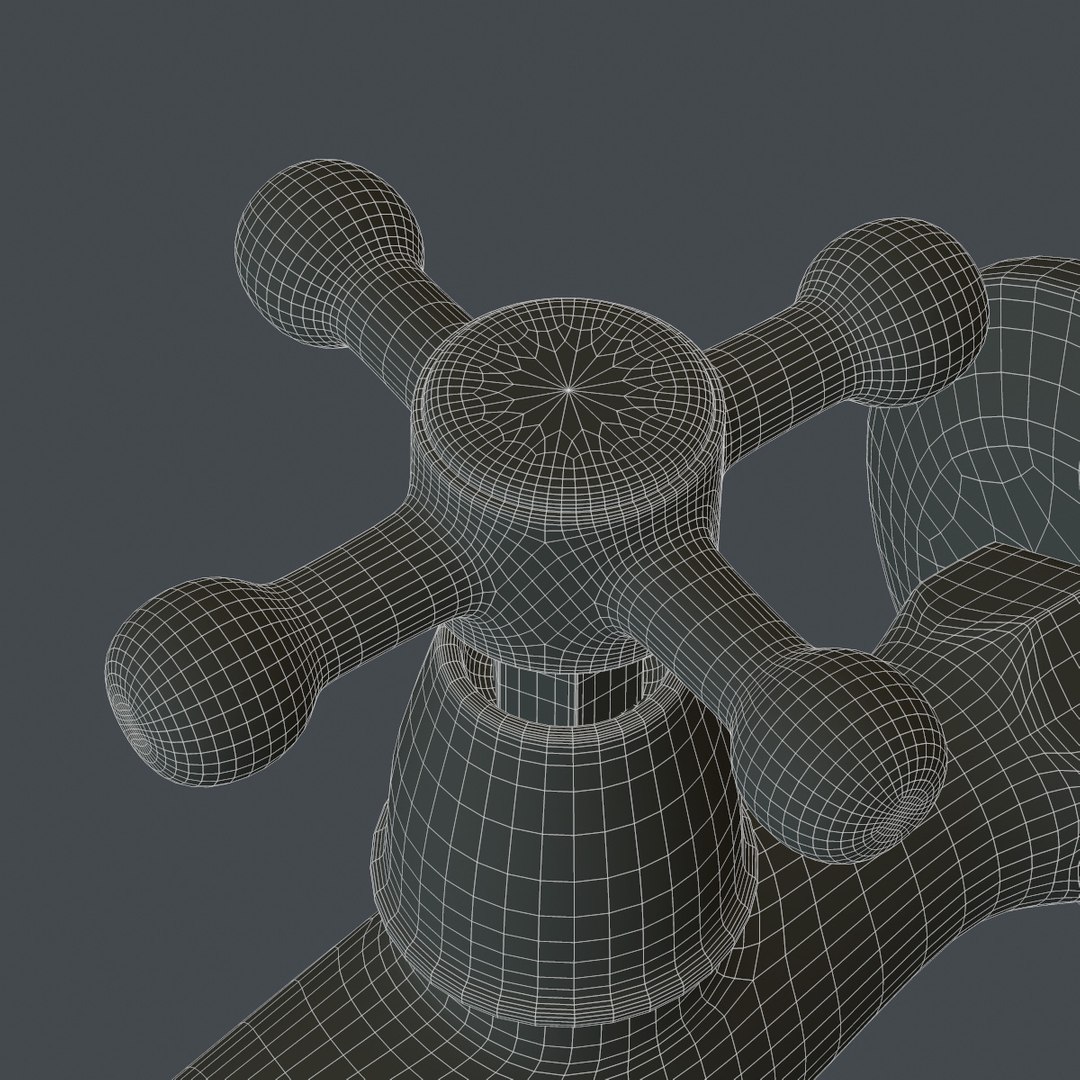 3d Antique Water Tap