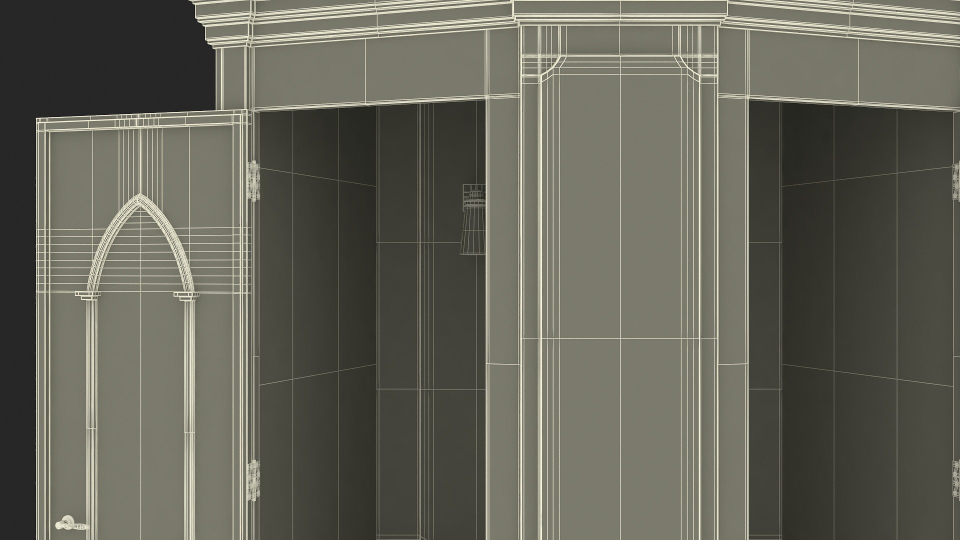 3D Church Confessional Booth Open - TurboSquid 2240457