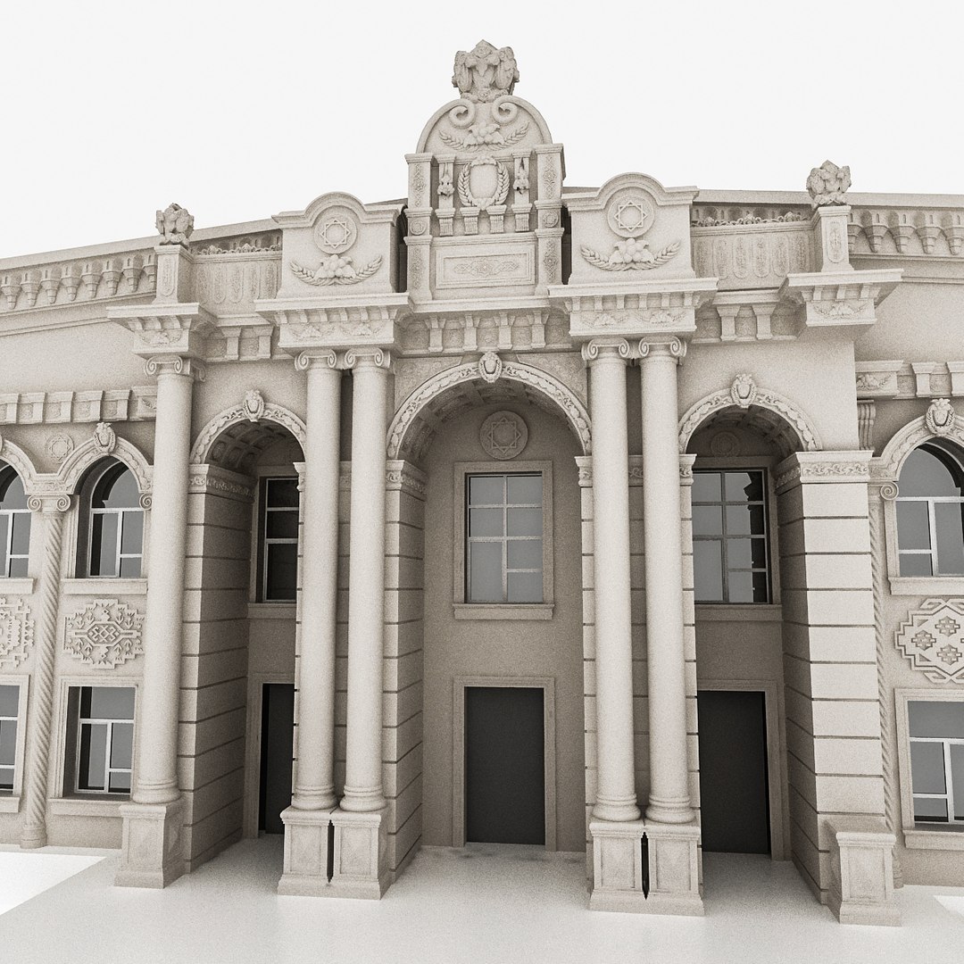3D University Building - TurboSquid 1454154
