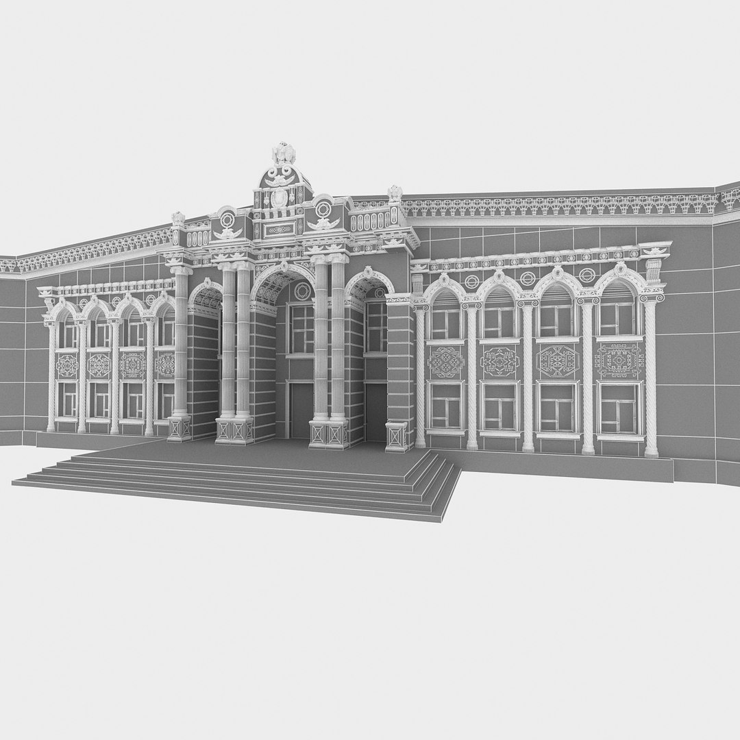3D University Building - TurboSquid 1454154
