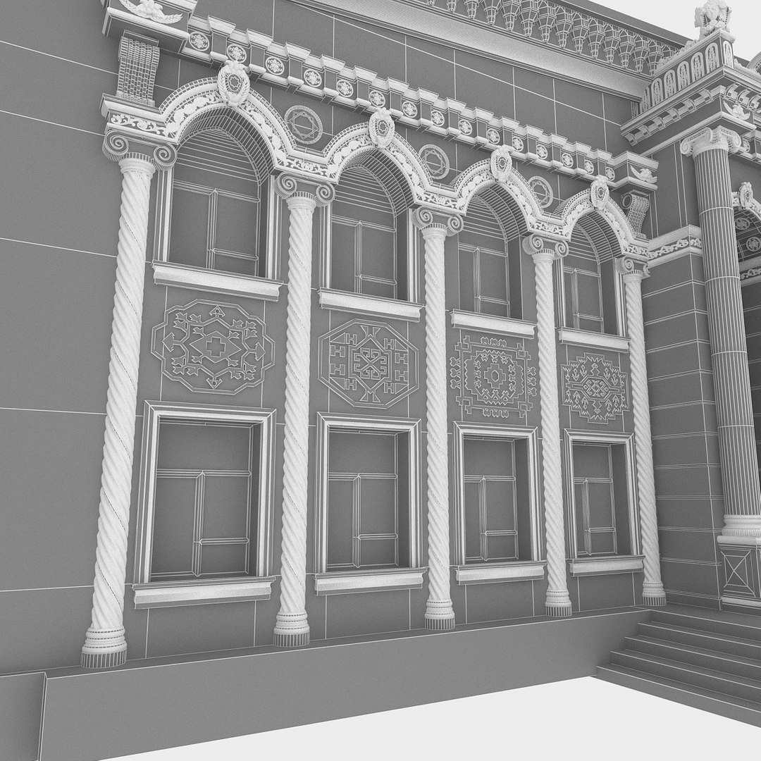 3D University Building - TurboSquid 1454154