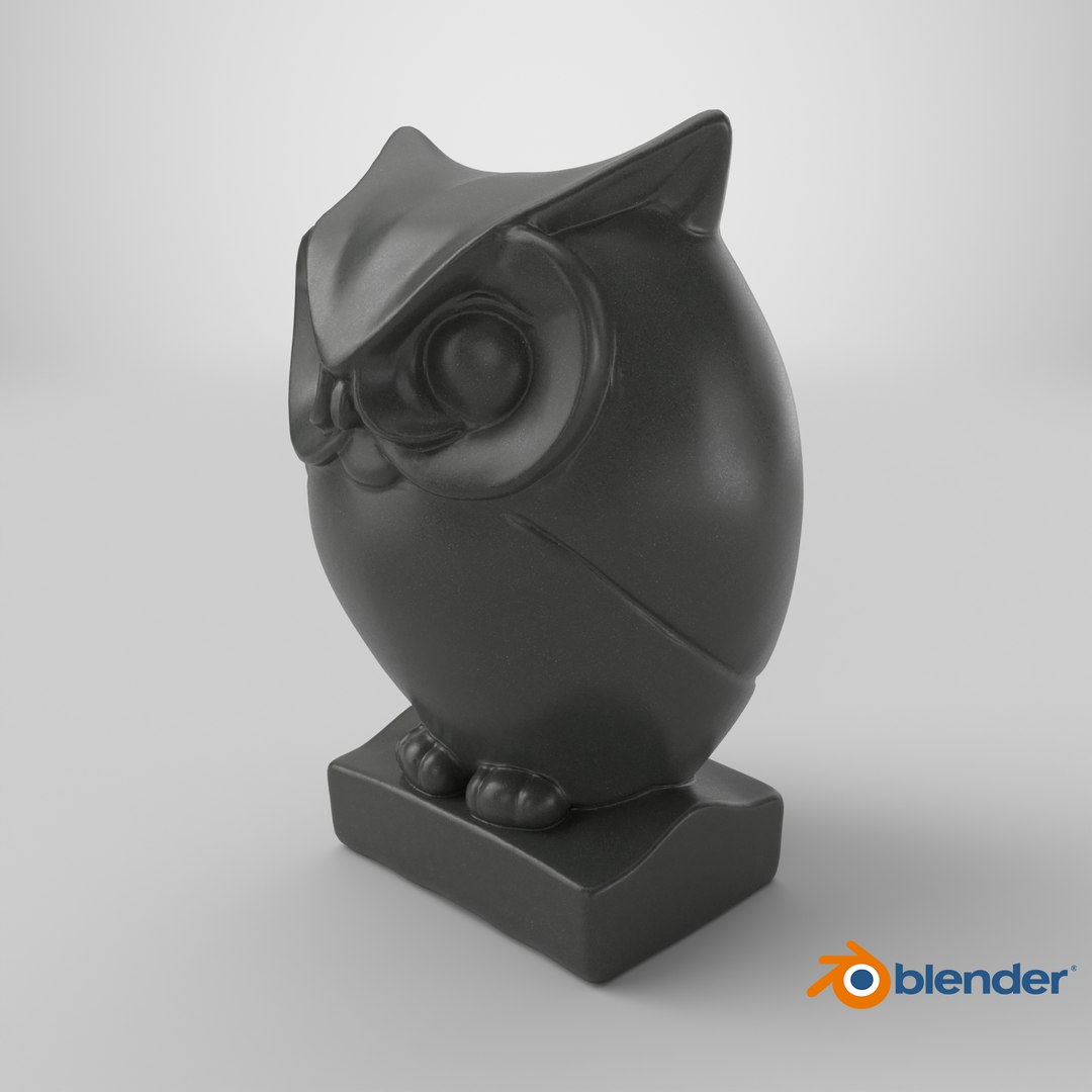 Stone Figurine Of An Owl 3D Model - TurboSquid 2486227