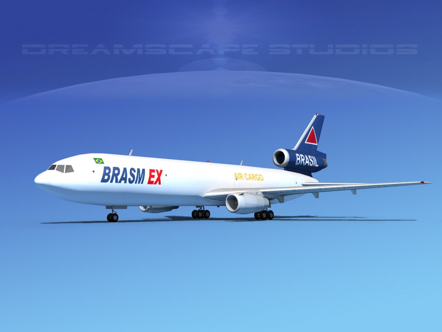 3d model douglas dc-10