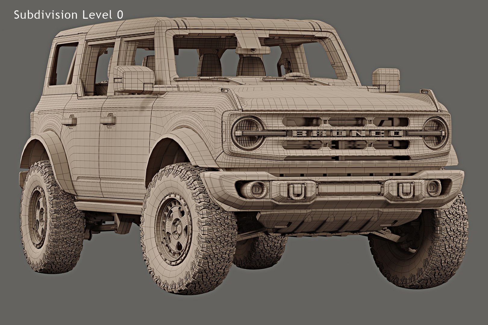 2021 Ford Bronco 4-Door 3D model - TurboSquid 1927907