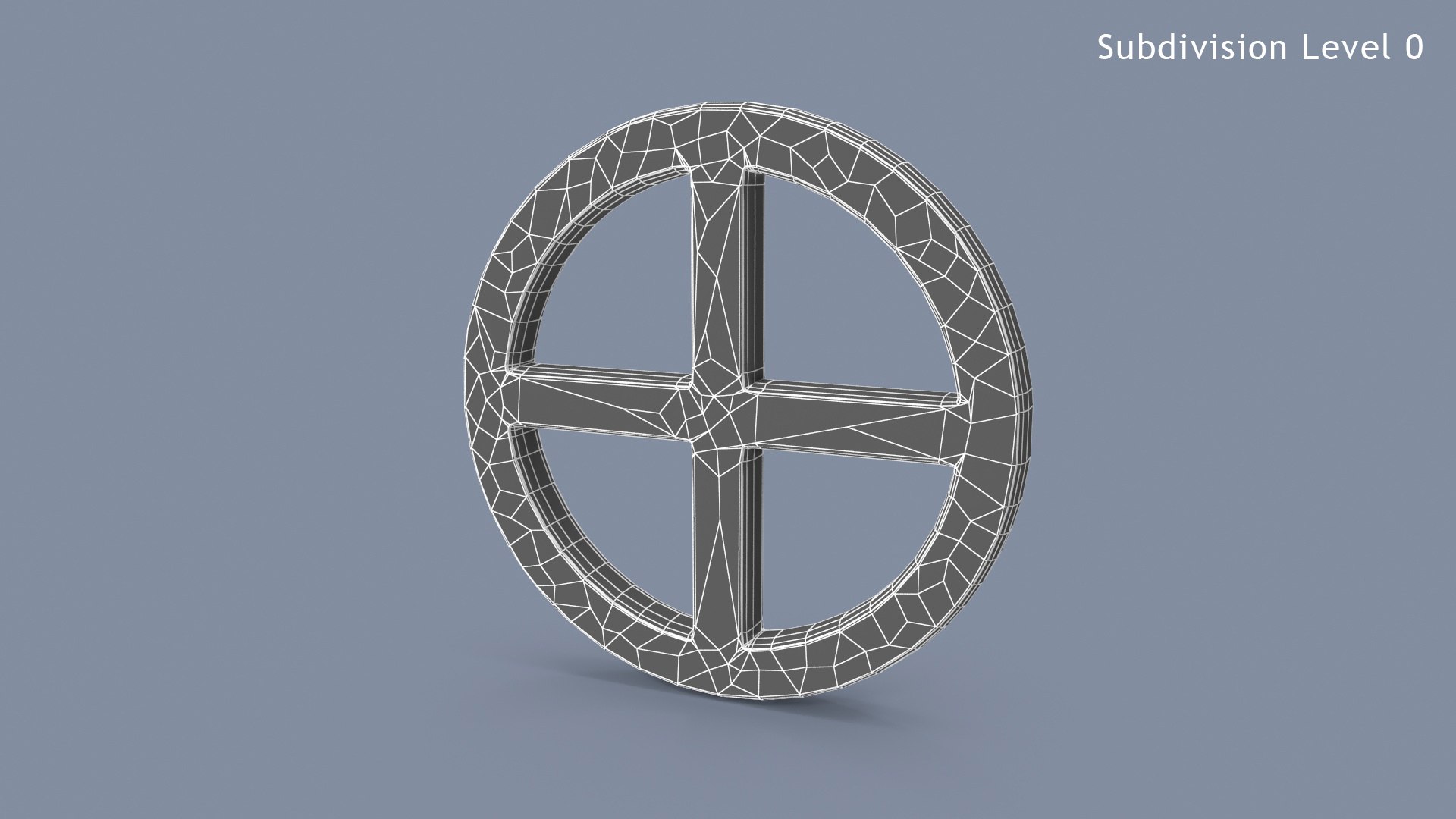 Earth Astrological Symbol Gold 3D Model - TurboSquid 2056224