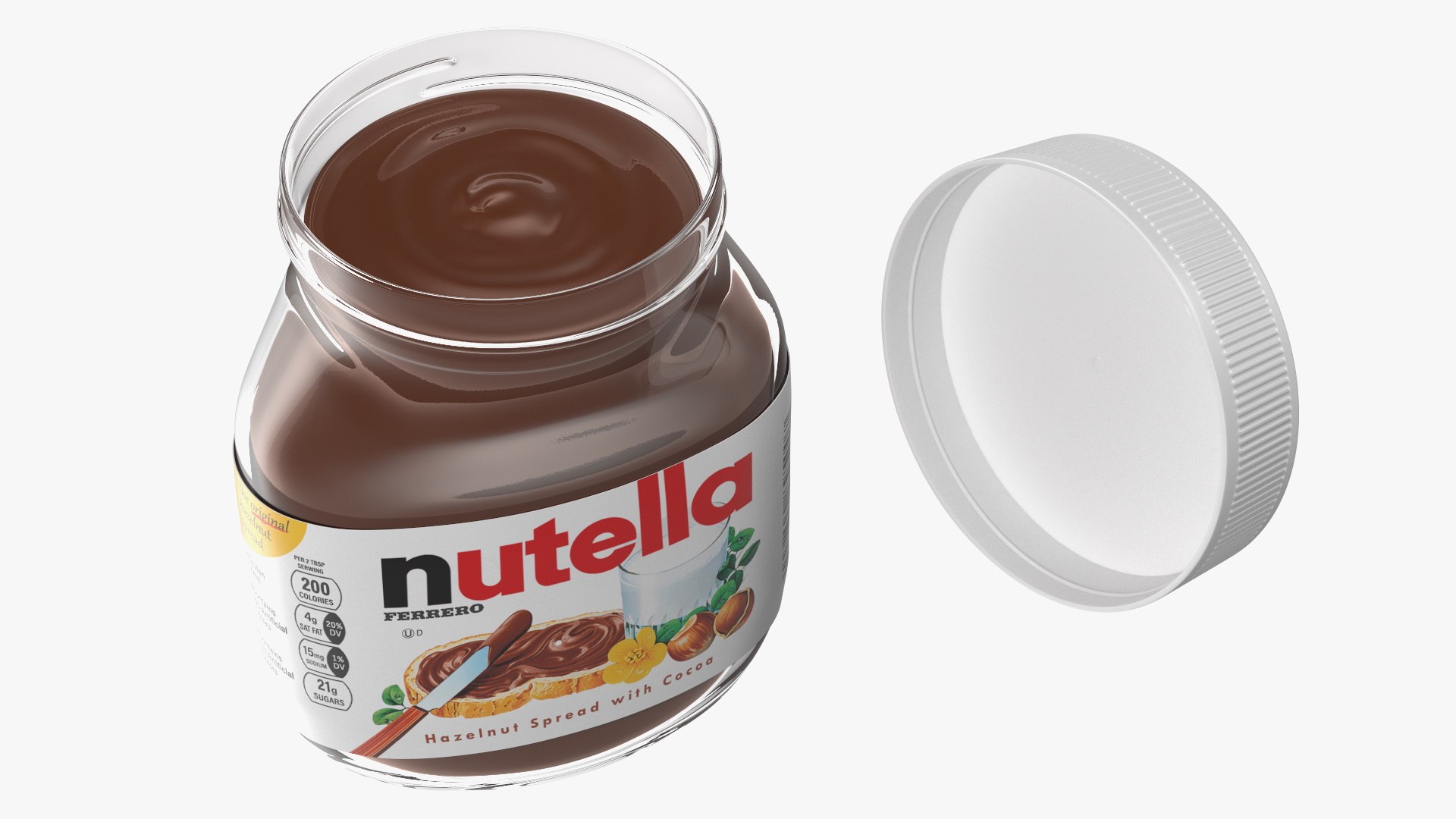 Nutella Hazelnut Spread 3D - TurboSquid 1735850