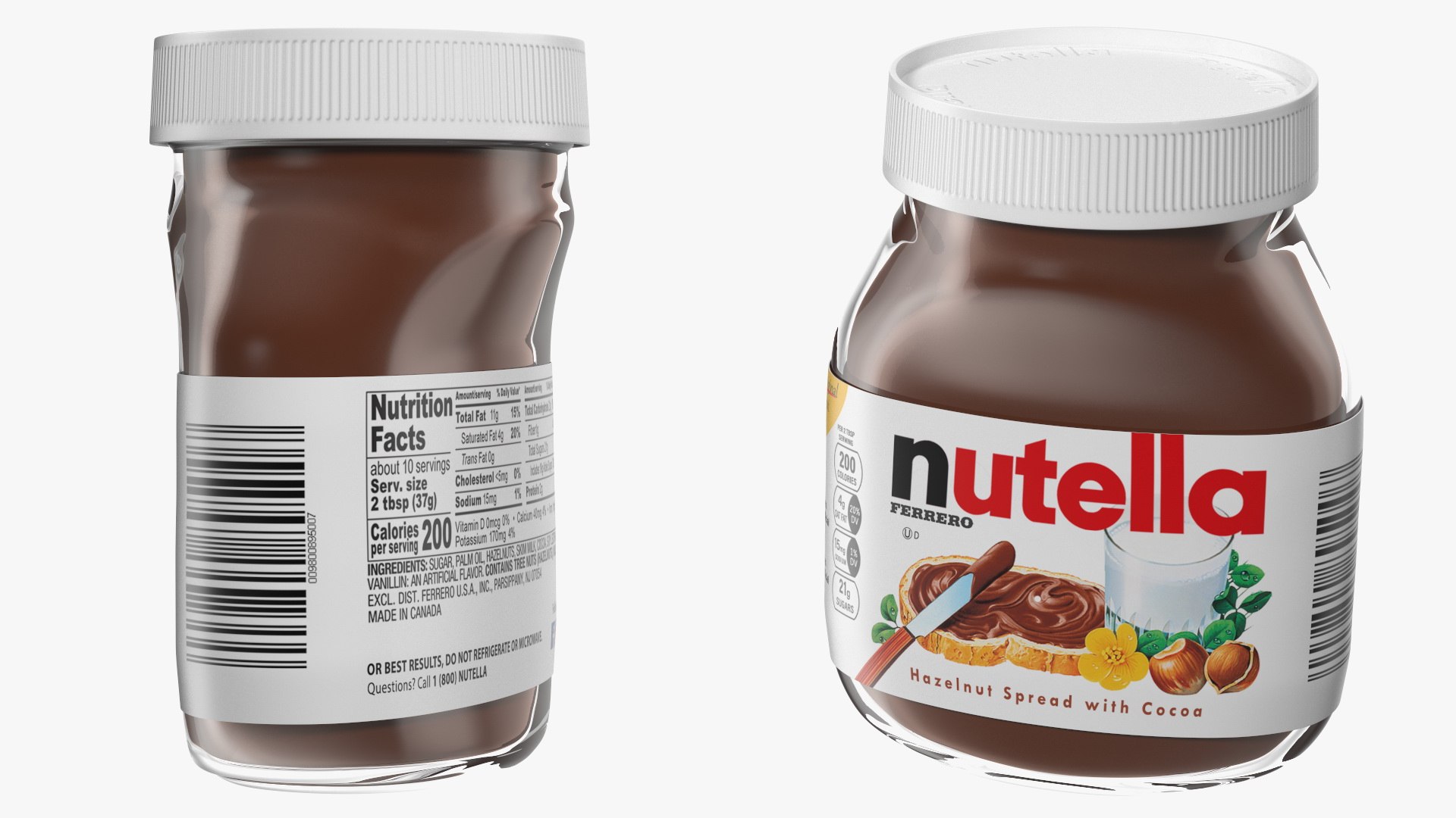 Nutella Hazelnut Spread 3D - TurboSquid 1735850