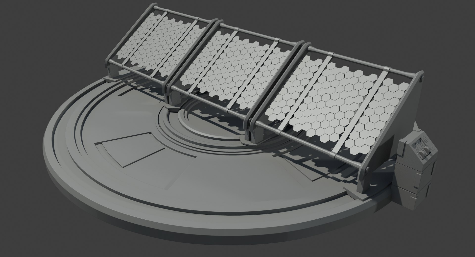 3D Sci-fi Solar Panel - TurboSquid 1247707