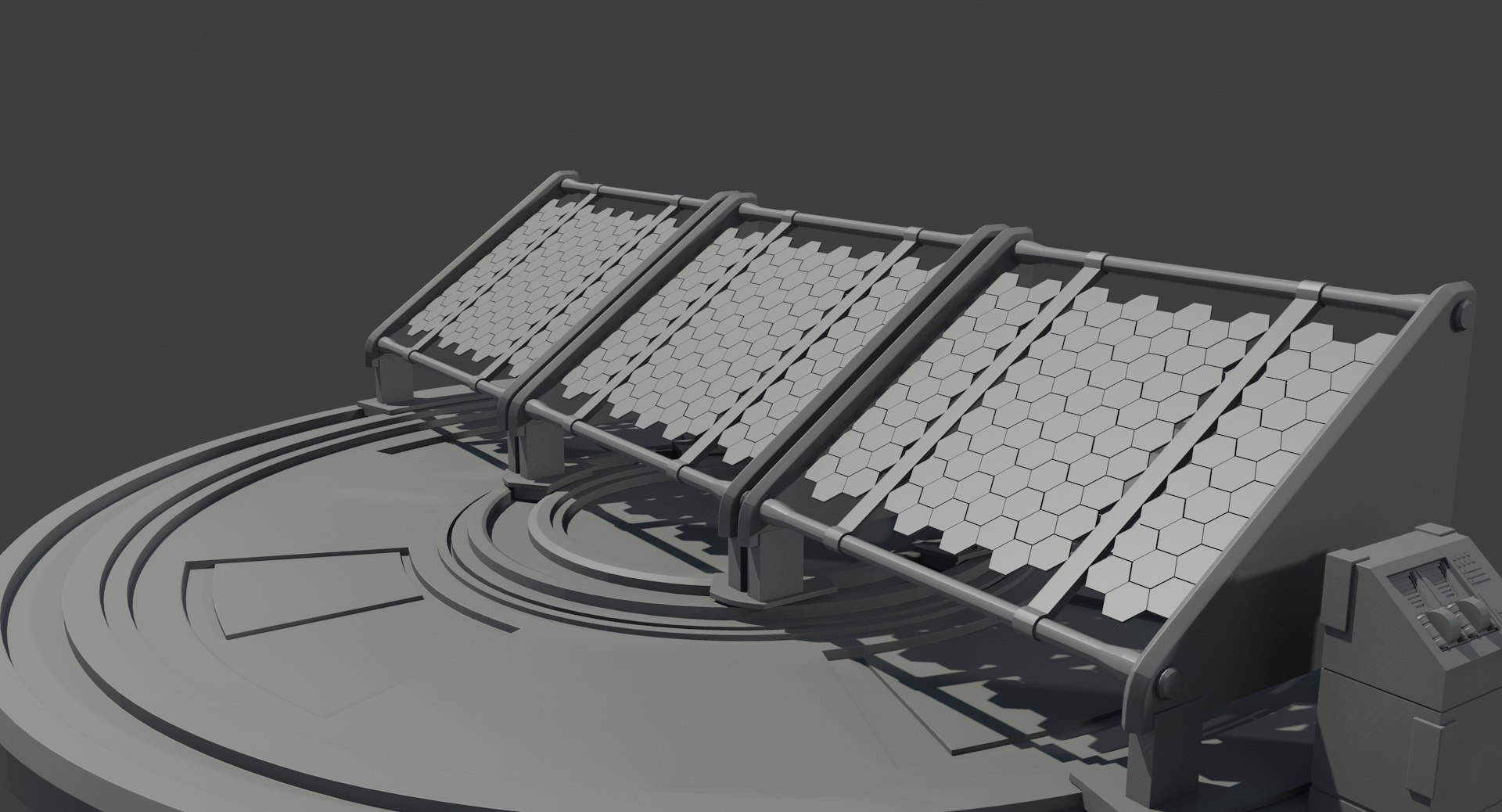 3D Sci-fi Solar Panel - TurboSquid 1247707