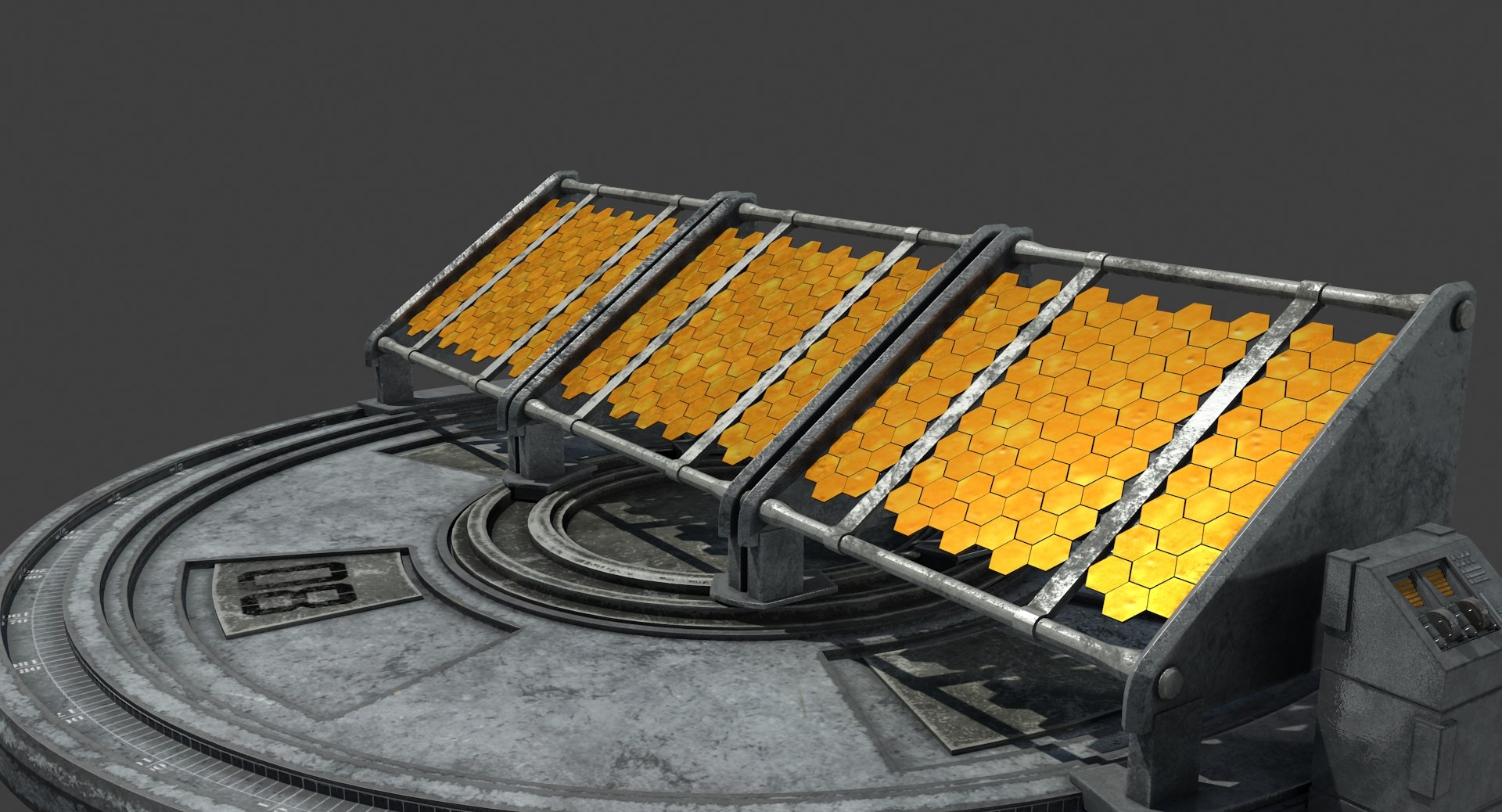 3D Sci-fi Solar Panel - TurboSquid 1247707
