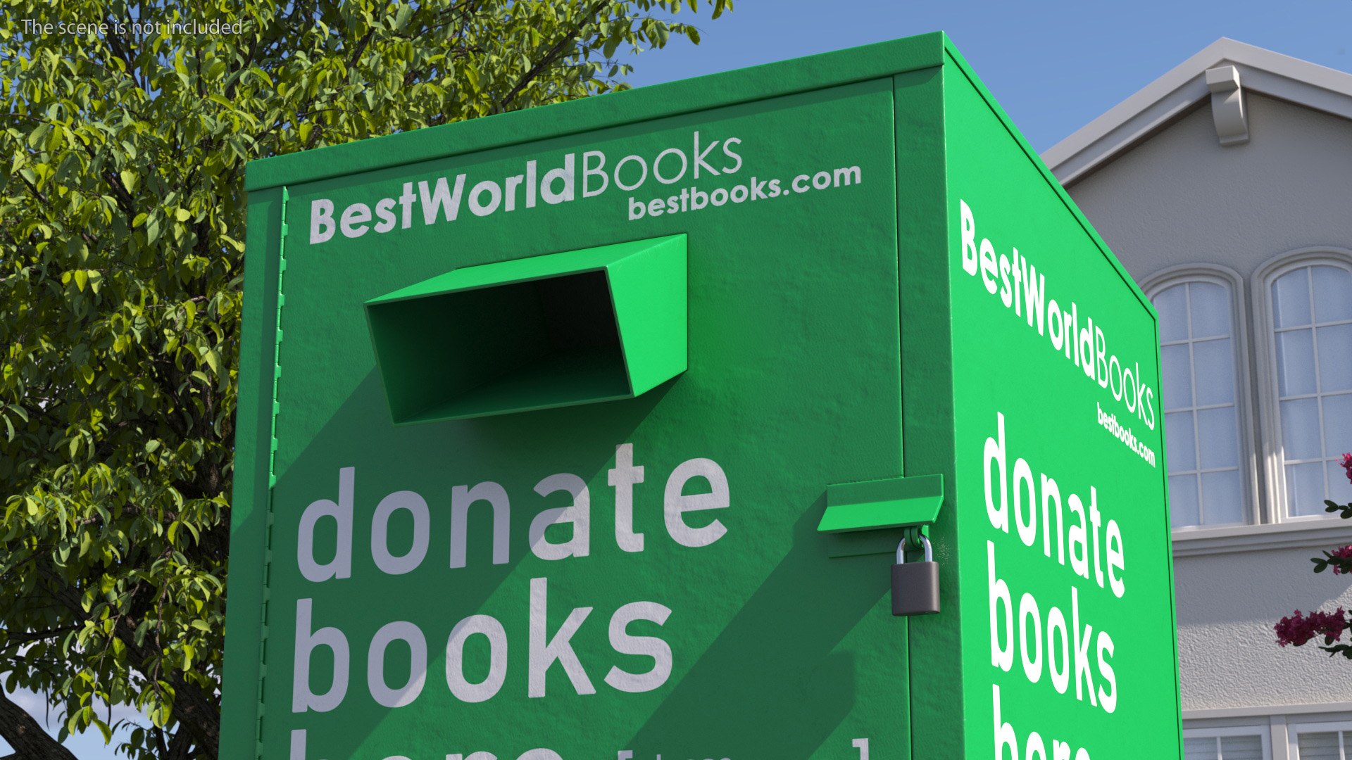 Book Donation Box Green 3D Model - TurboSquid 2042175