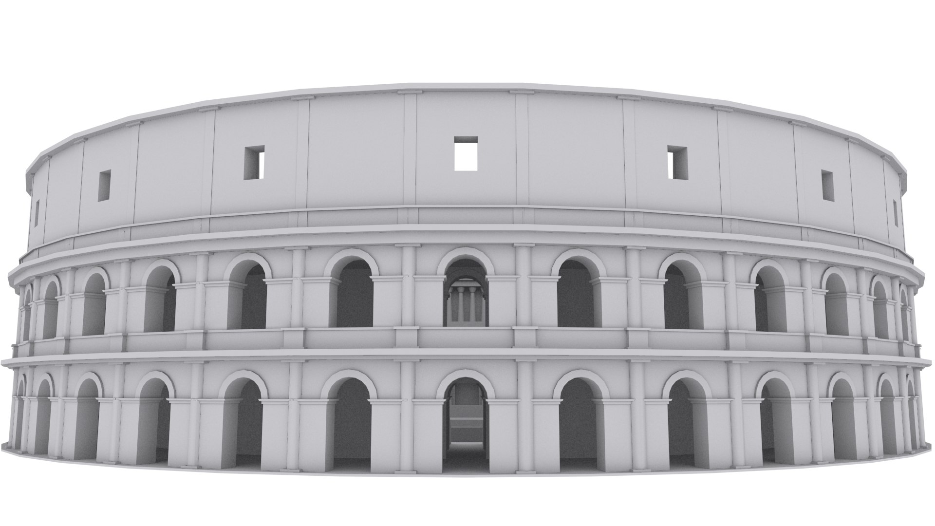 3D Roman Theatre Model - TurboSquid 1256663