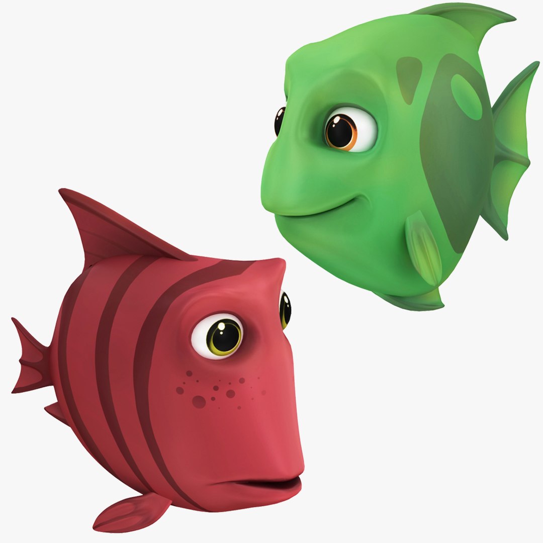Cartoon Small Fish Collection 3 3D - TurboSquid 2072726