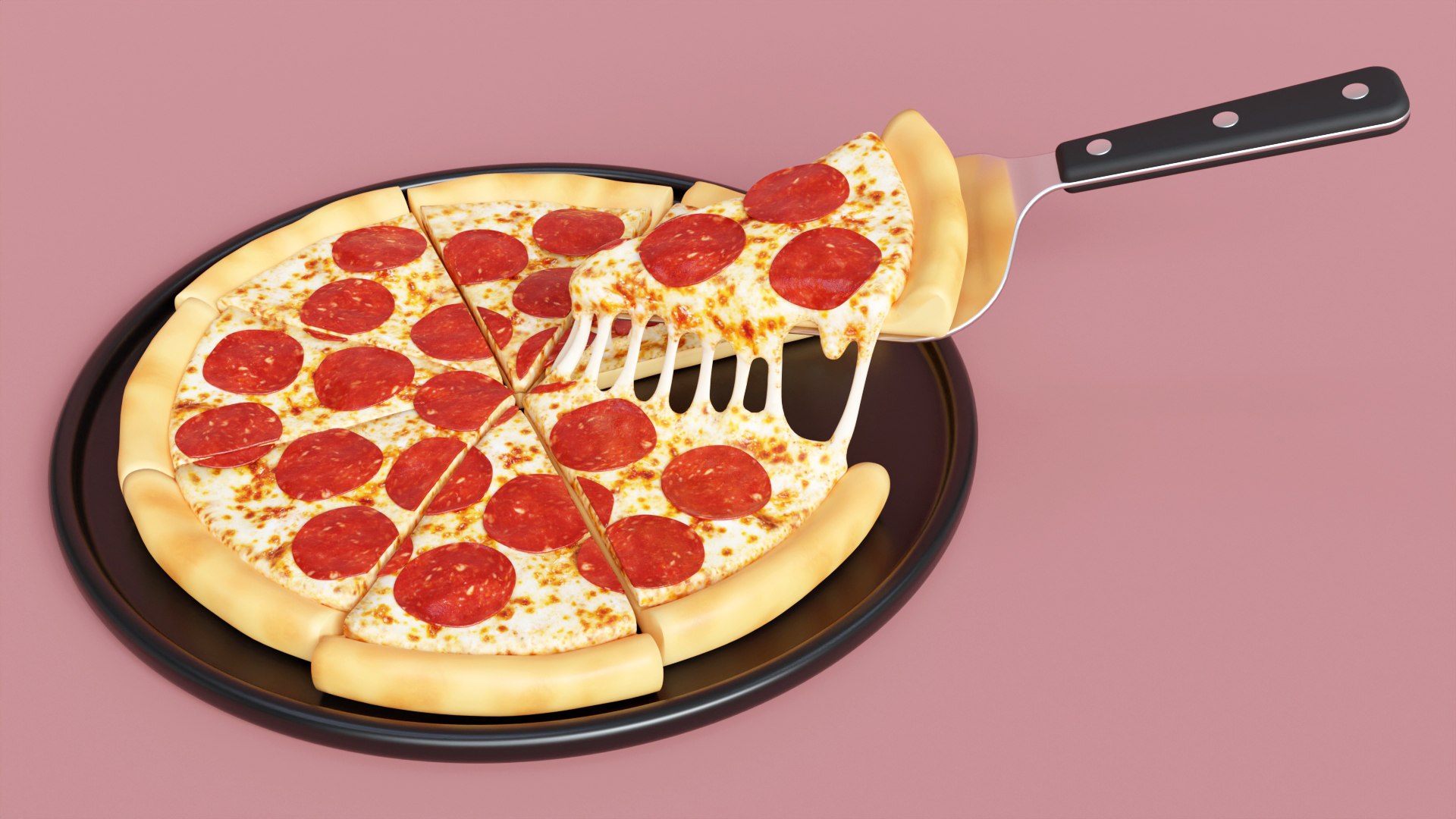 3D Pizza Pepperoni Slice 001 Model - TurboSquid 2301120