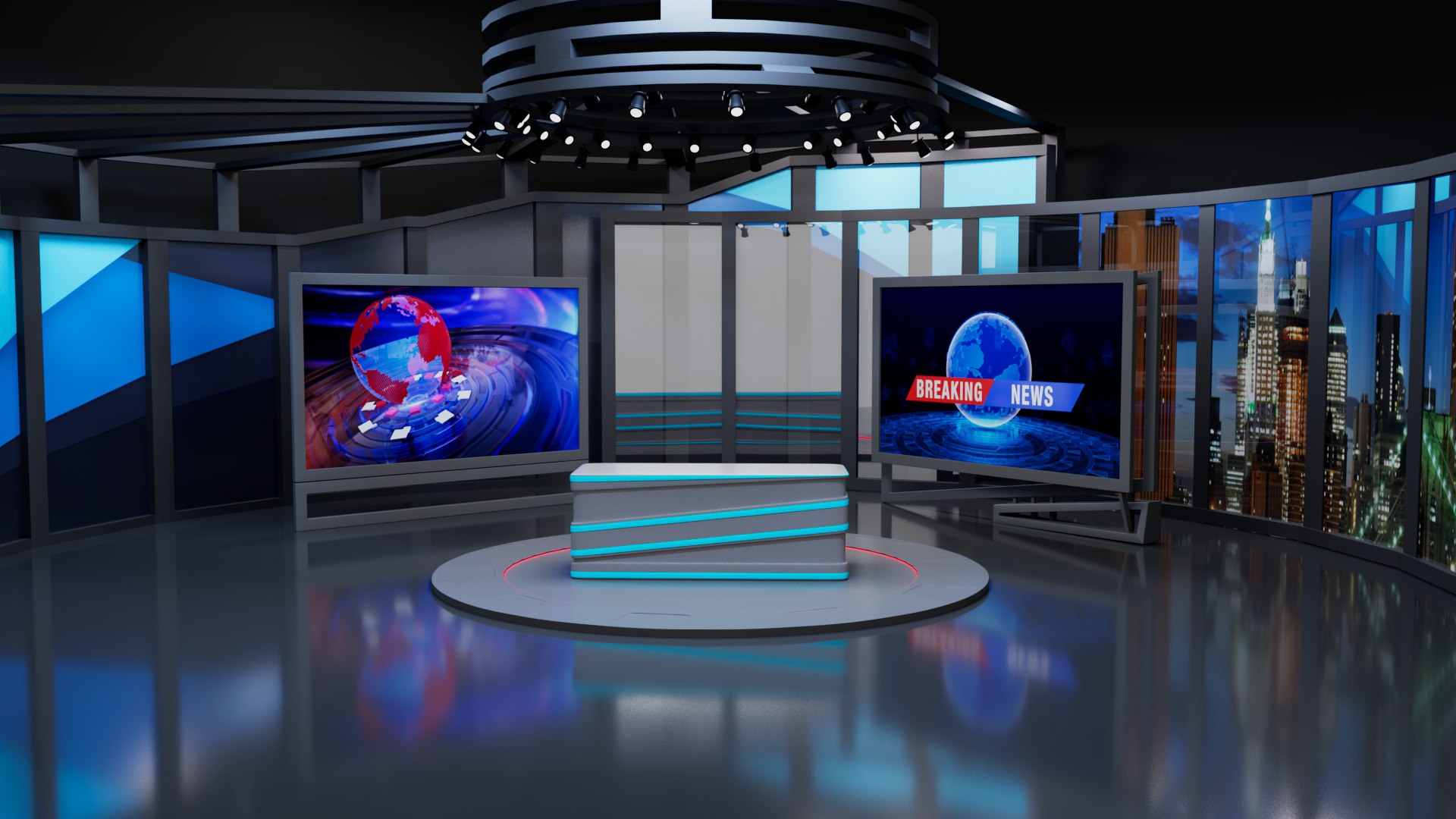 3D Studio News And TalkShow 3D model - TurboSquid 2020792