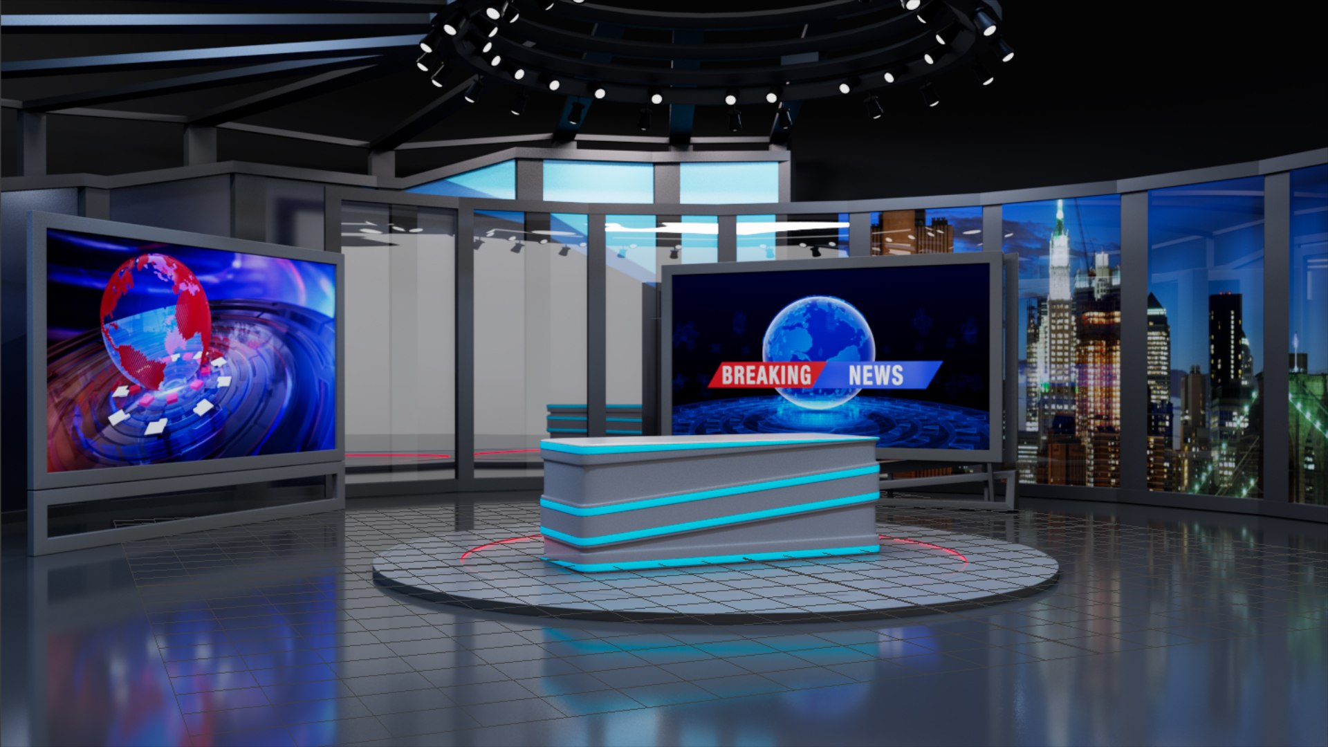 3D Studio News And TalkShow 3D model - TurboSquid 2020792