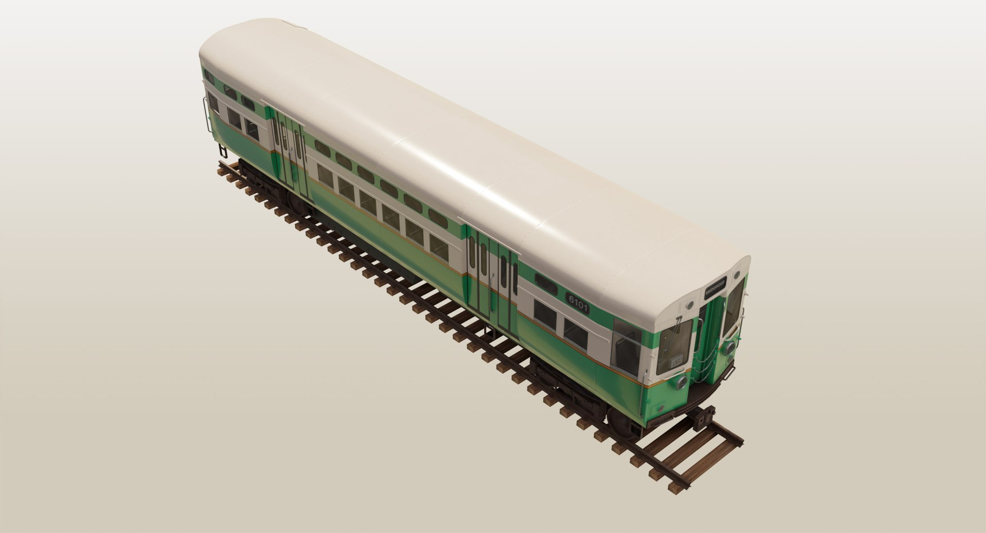 Train Cta 3D - TurboSquid 1677161