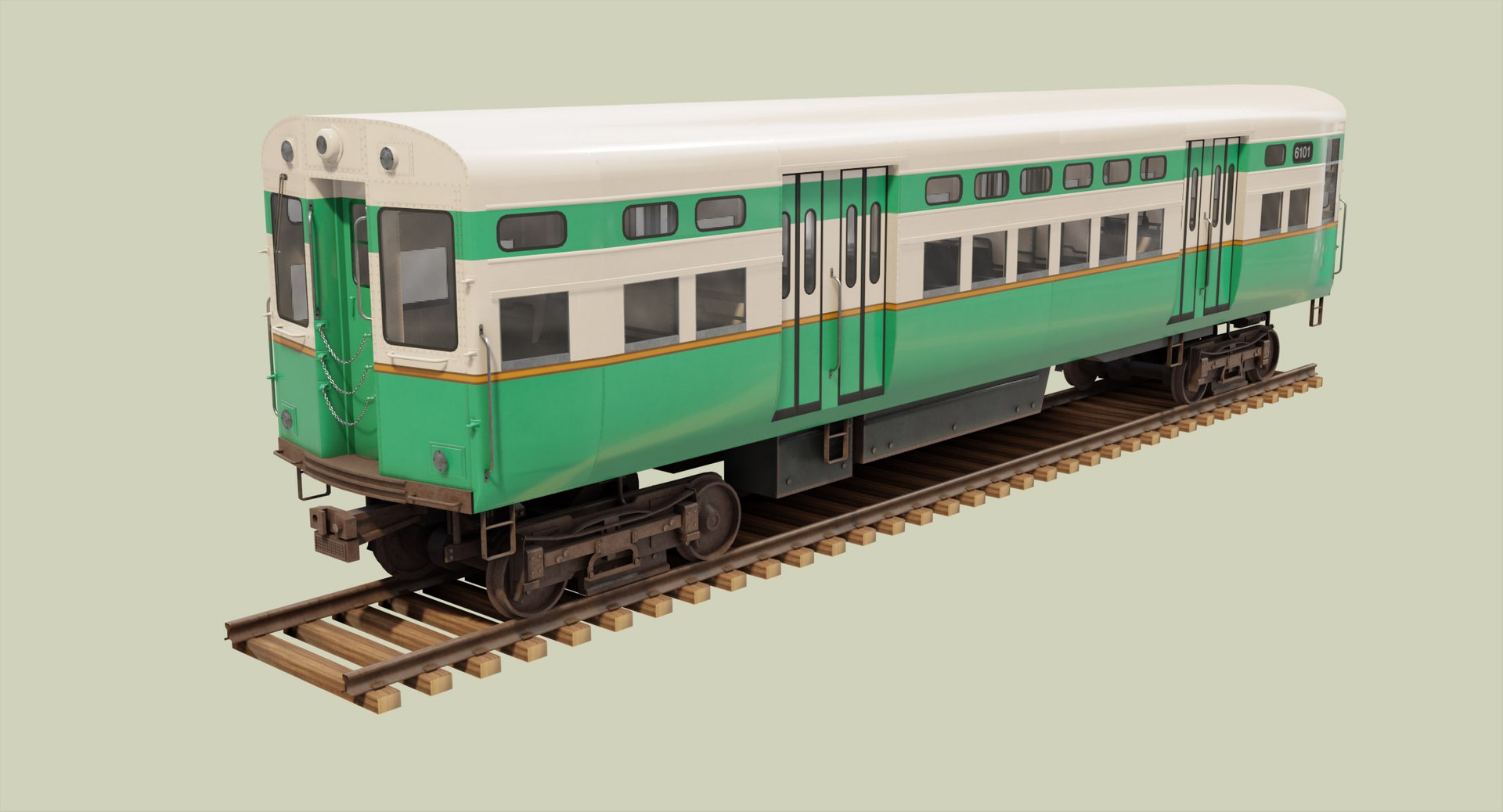 Train Cta 3D - TurboSquid 1677161