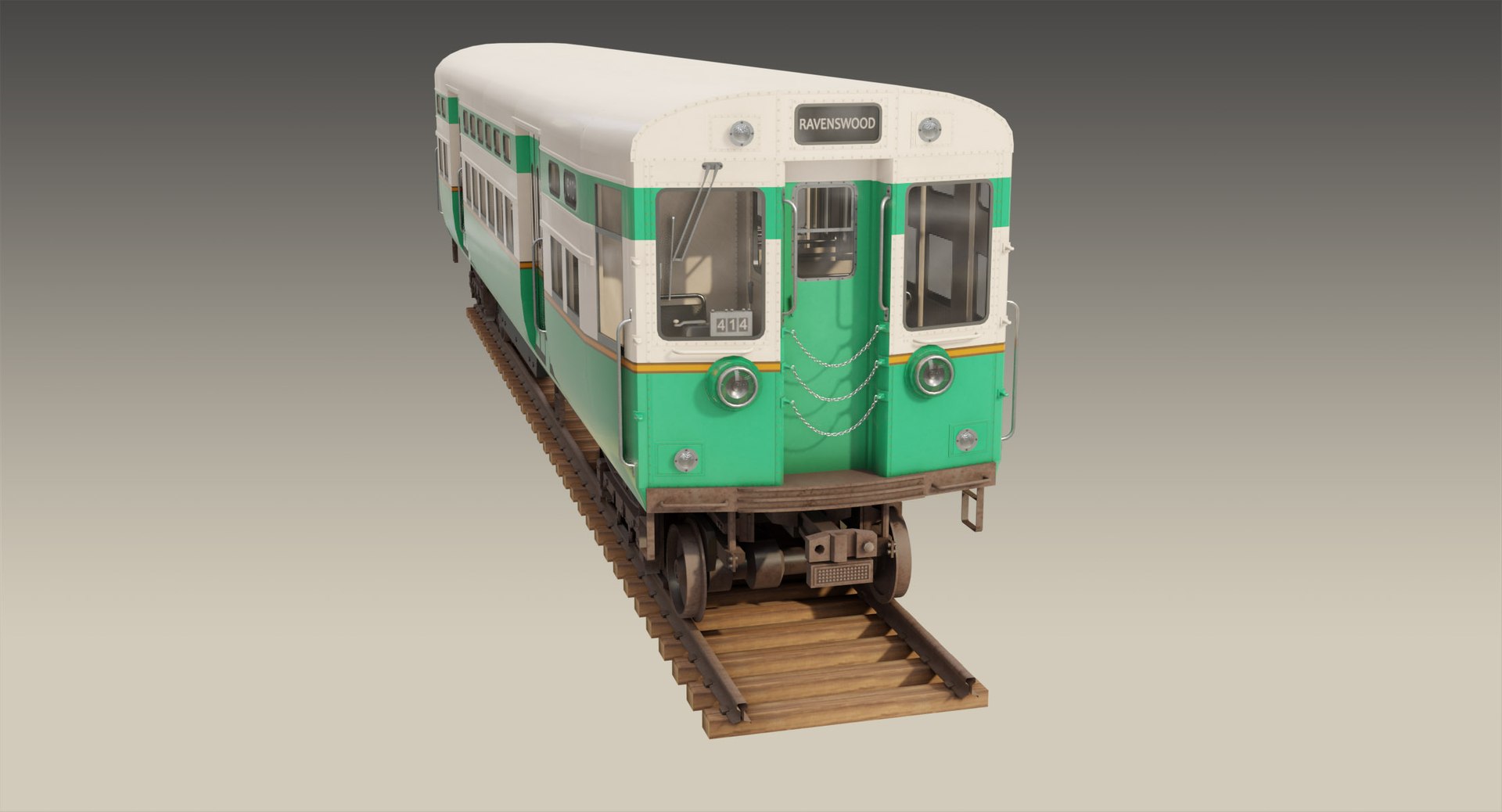Train Cta 3D - TurboSquid 1677161