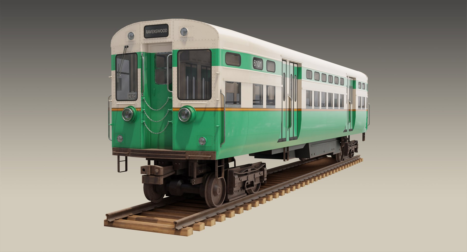 Train Cta 3D - TurboSquid 1677161