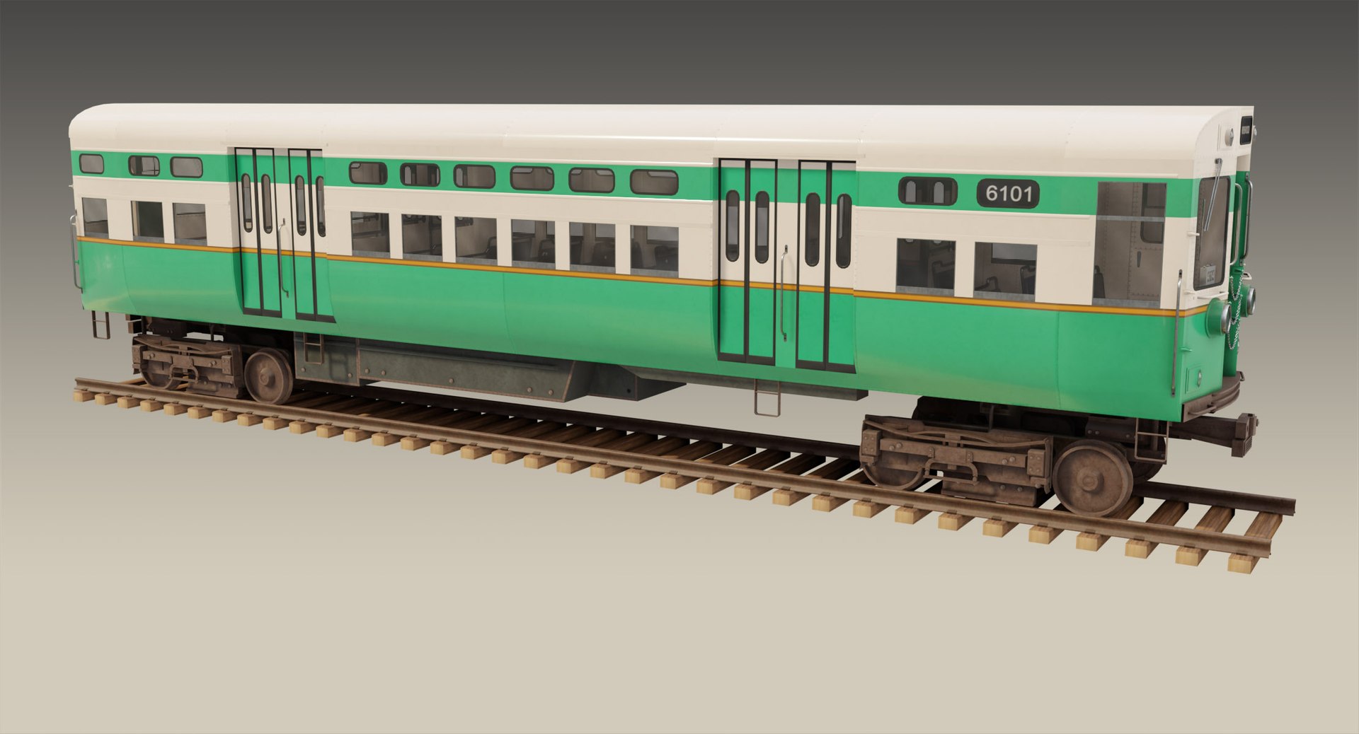 Train Cta 3D - TurboSquid 1677161