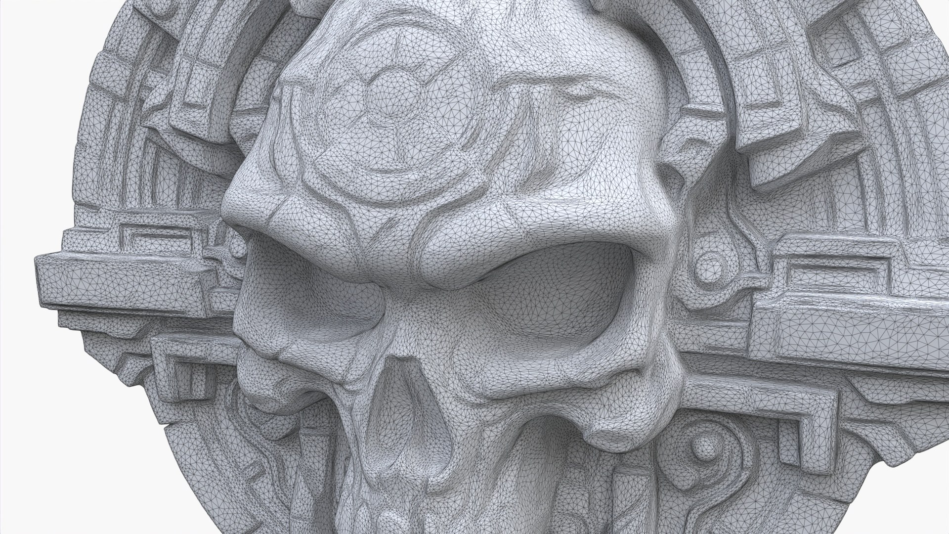 3D Techno Totem Skull 1 Model - TurboSquid 2204508