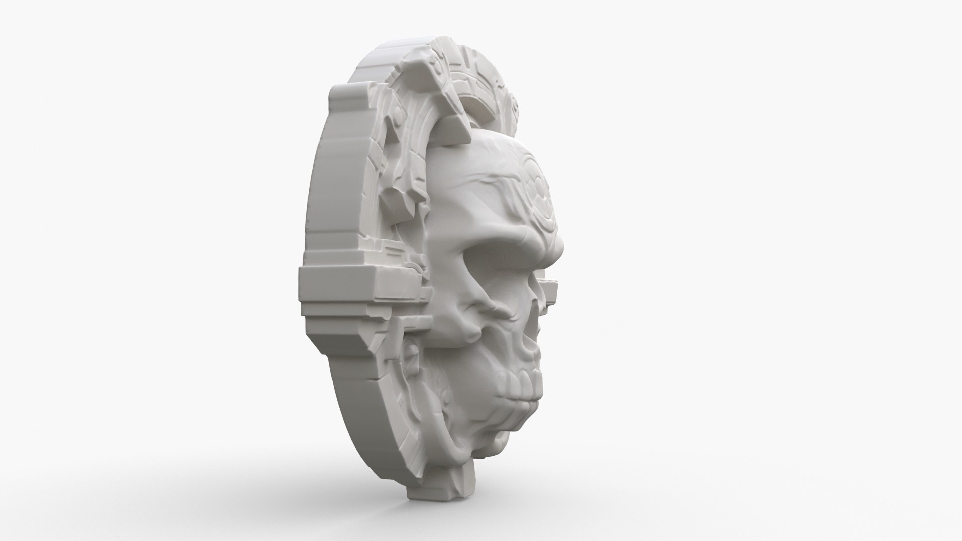 3D Techno Totem Skull 1 Model - TurboSquid 2204508