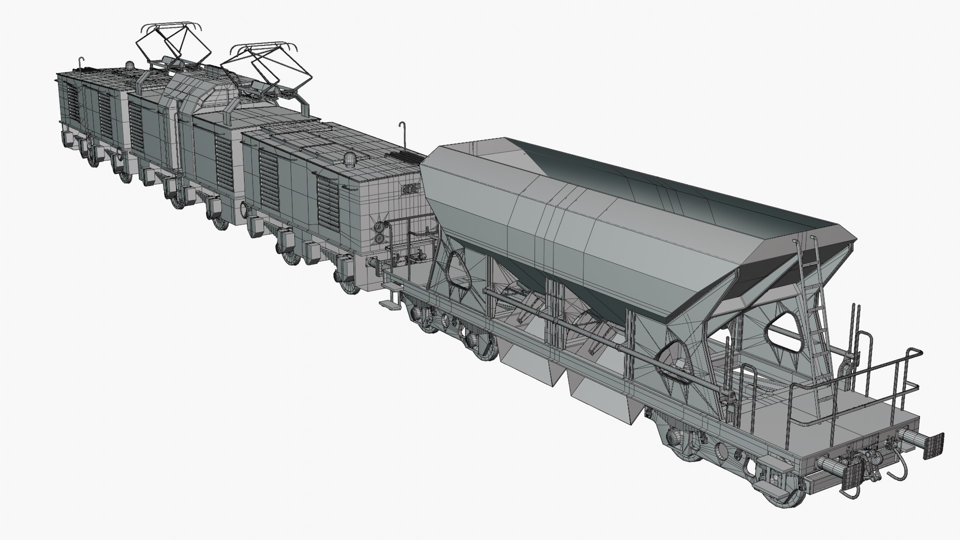 Cargo Train 2 3D Model - TurboSquid 1837560